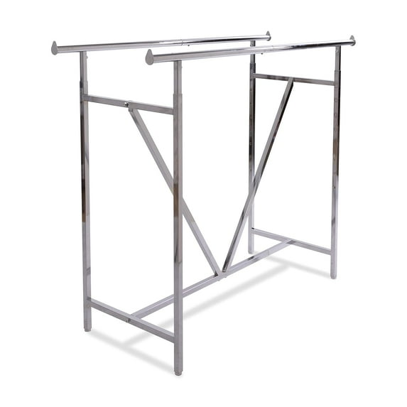 Econoco - Adjustable Heavy Duty Double Bar, Retail Clothing Rack ...