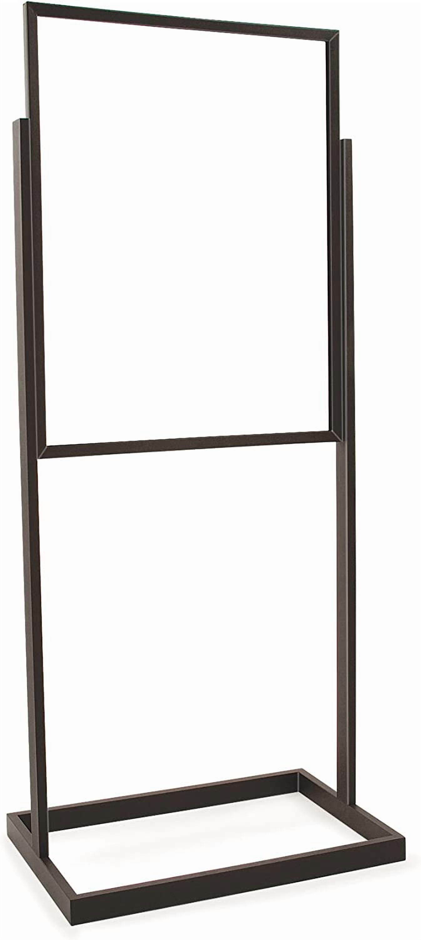 Econoco BH30/MAB| Black Bulletin Sign Holder with Rectangular Tubing ...