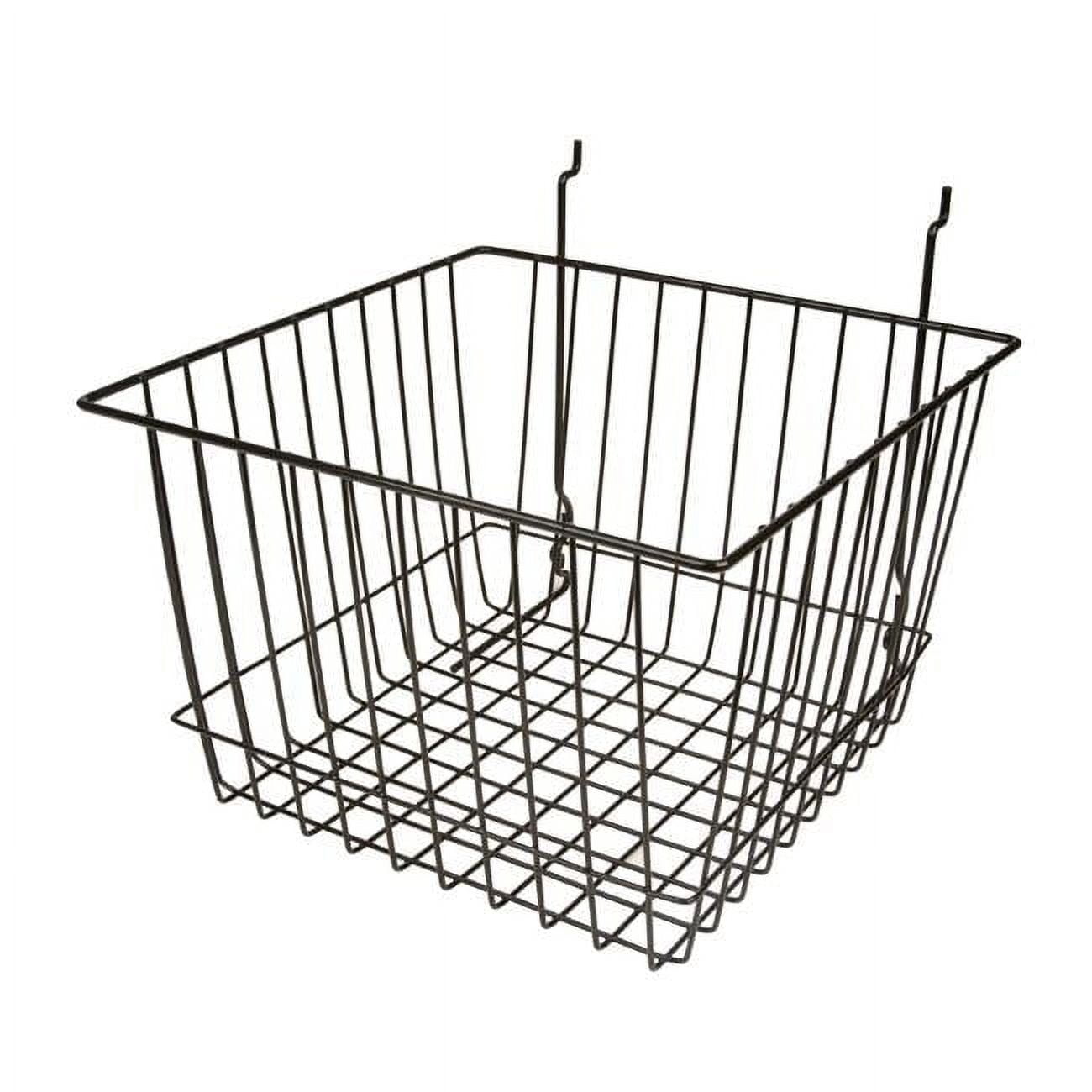 Econoco BSK15-B 12 x 12 x 8 in. Deep Basket Black - Semigloss Pack of 6 ...