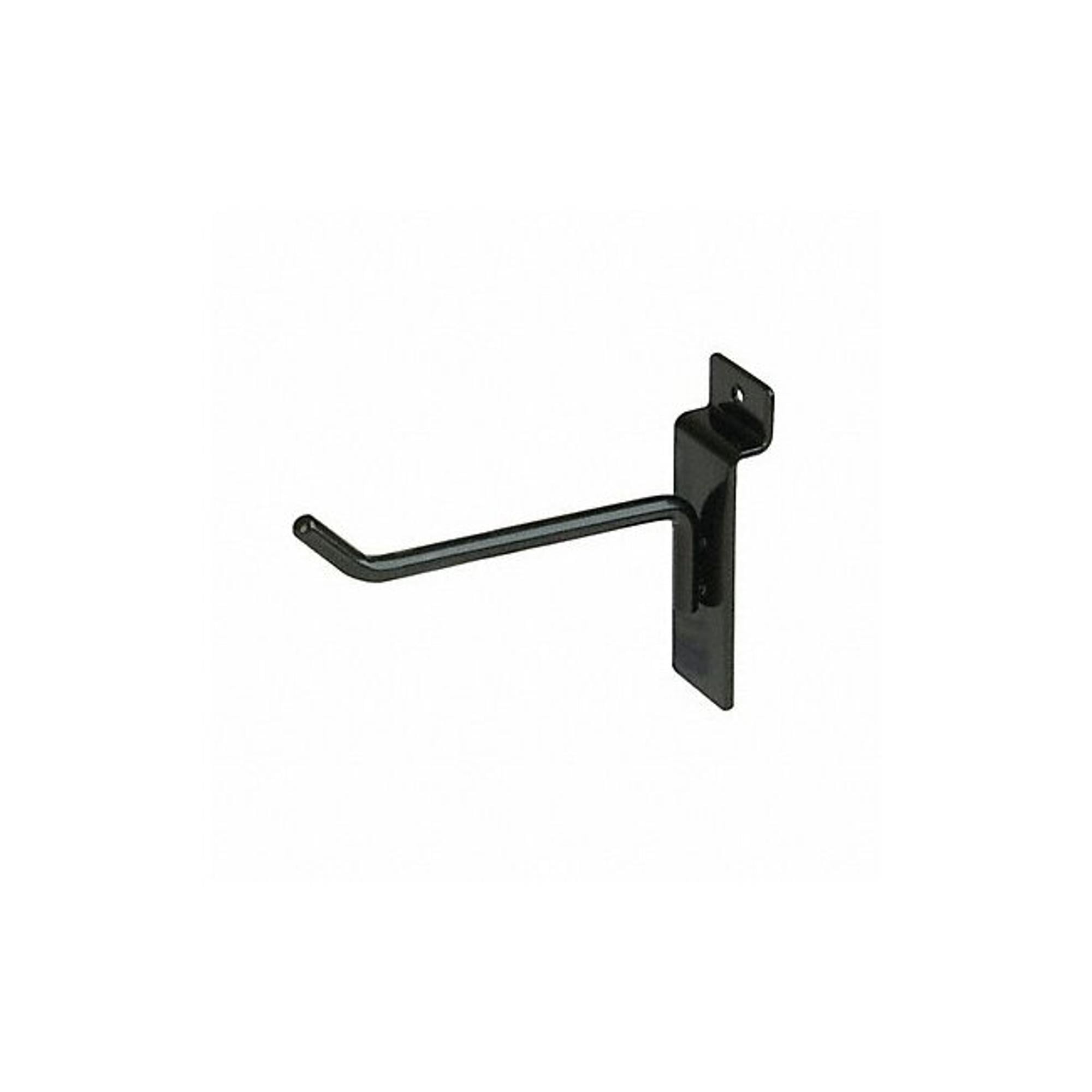 Econoco Commercial Deluxe Hook for Slat Wall, 4", Black (Pack of 96 ...