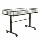 Econoco Folding Dump Table, Black, 48 Inch, Includes Casters for ...