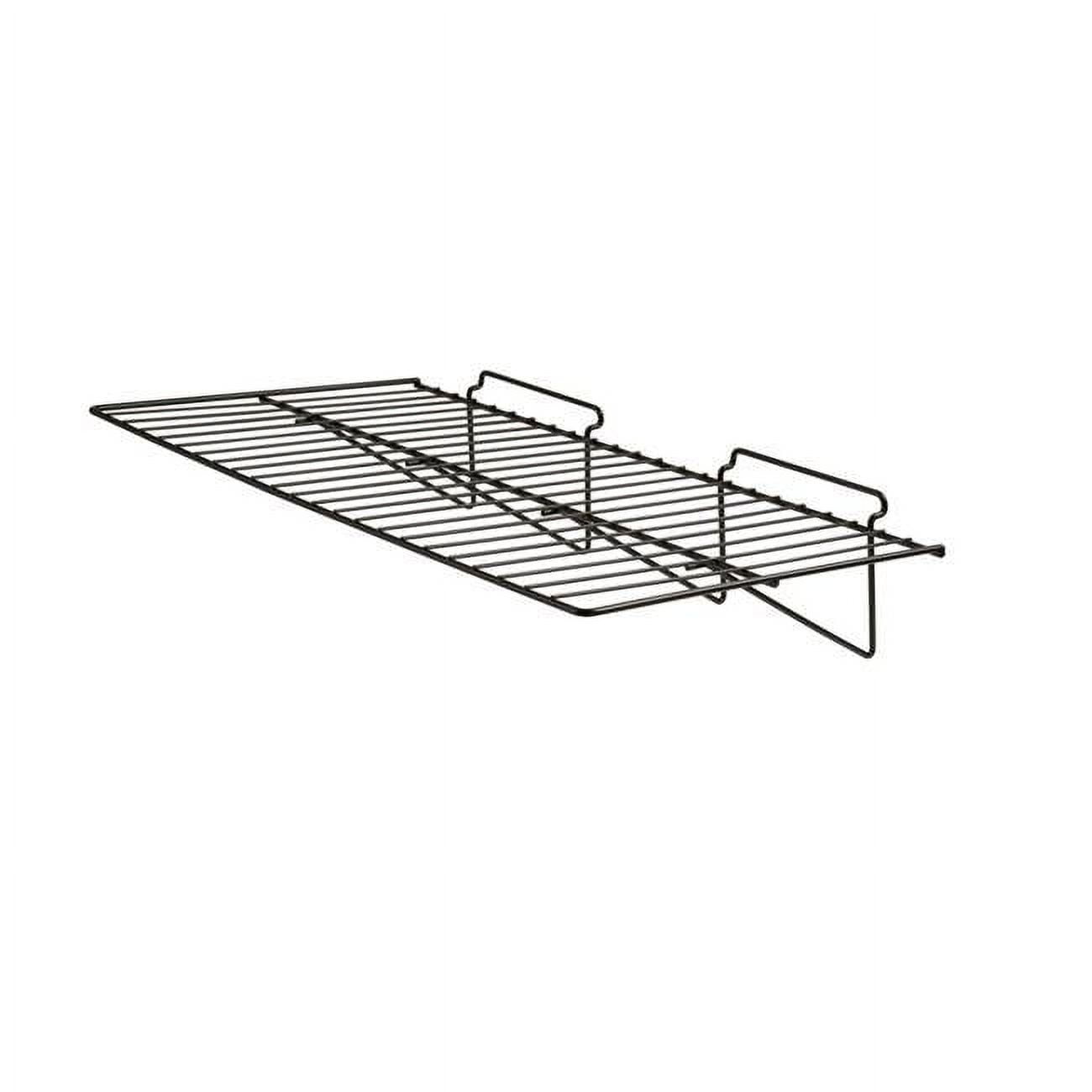 Econoco Heavy Duty Straight Slat Wall Shelf, 24" Length x 12" Depth ...