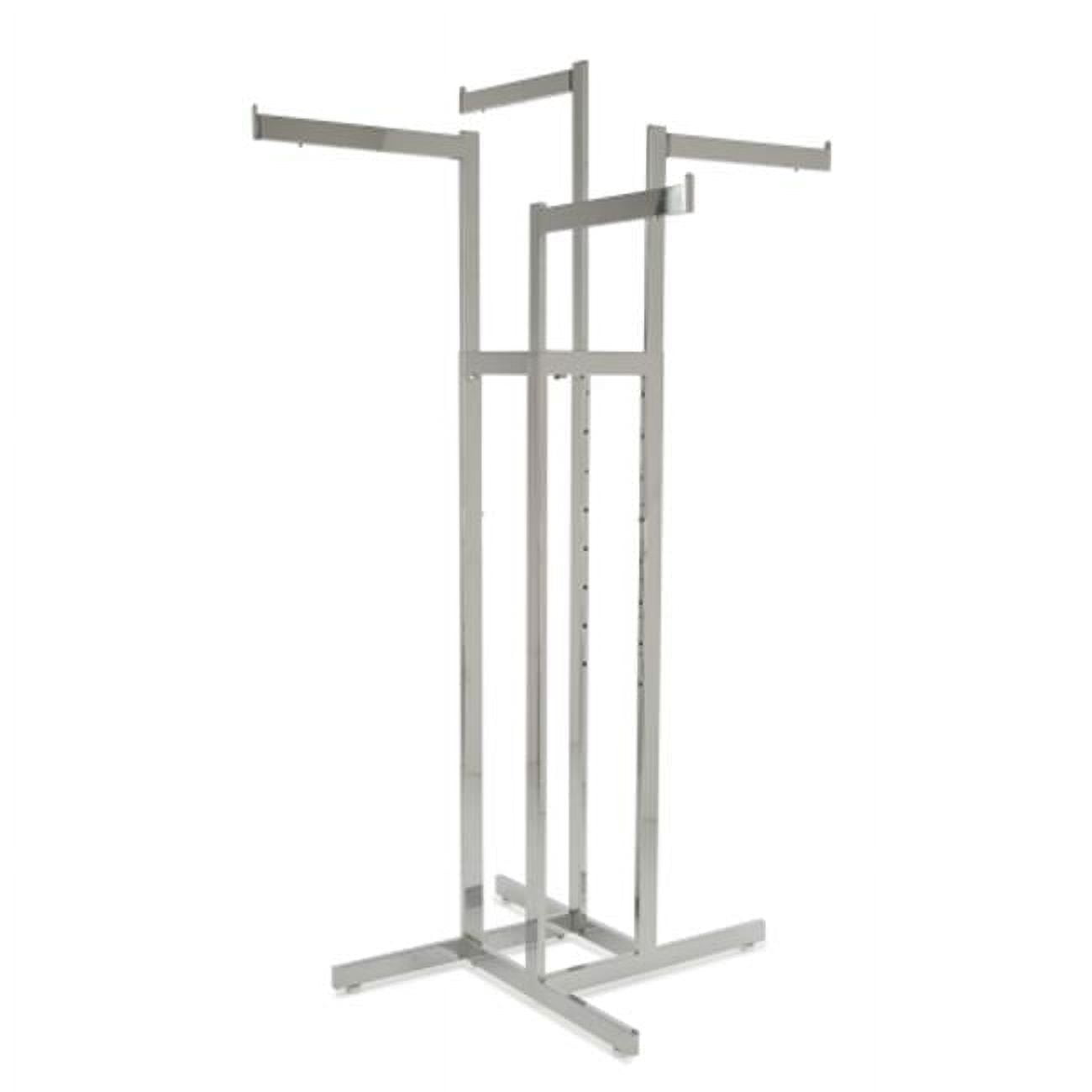 Econoco - K84 - 4-Way Chrome Adjustable Racks with Rectangular Tubing ...
