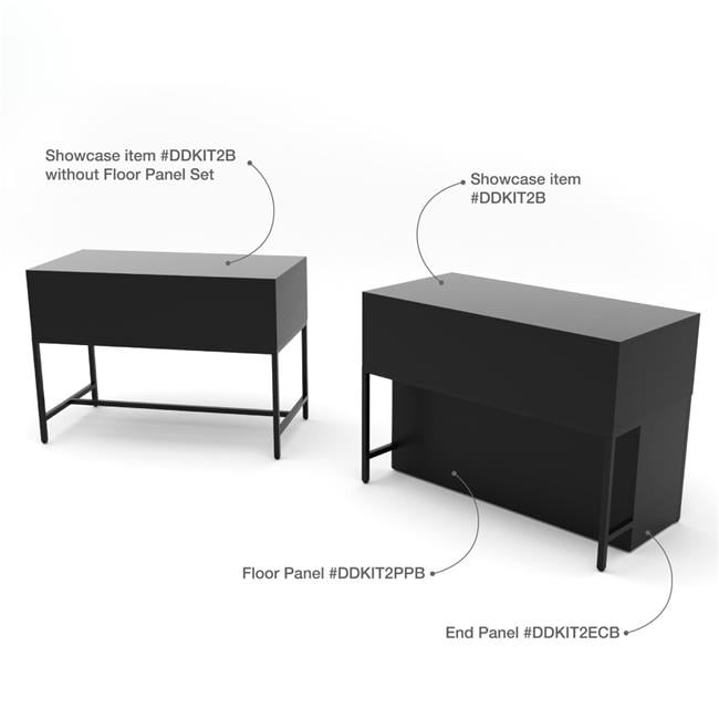 Econoco DDKIT2PPB Privacy Panels for Deluxe Display Table Storage ...