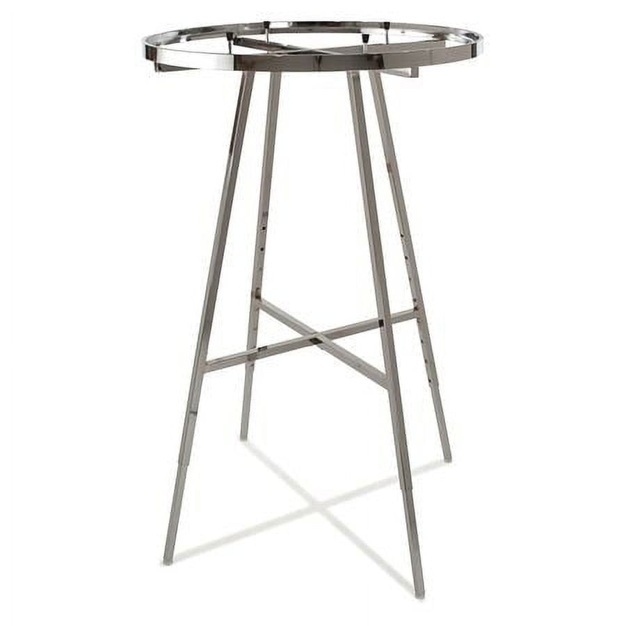 Econoco Round Clothing Rack with Rectangular Tubing Hangrail, 36 ...