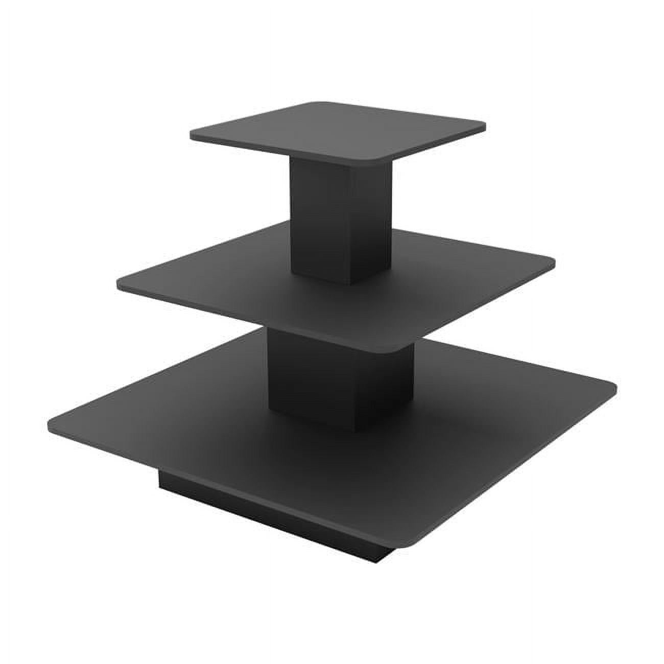 Econoco WD3SQBK 48 x 48 x 42 in. 3-Tier Square Table, Black - Walmart.com
