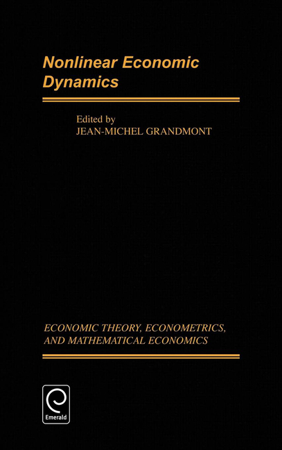 Economic Theory, Econometrics, and Mathe Nonlinear Economic Dynamics, (Hardcover) - Walmart.com
