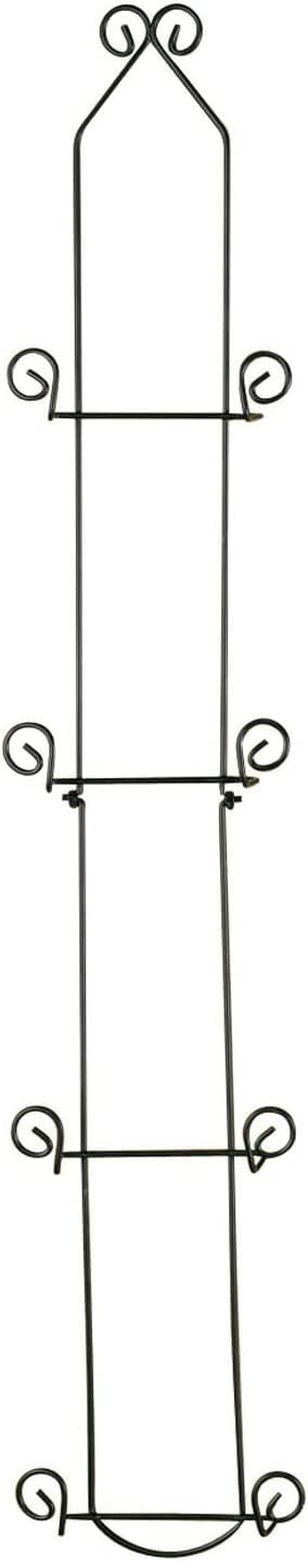 TRIPAR Economy Series 4-Tier Black Vertical Plate Wall Rack - Holder ...