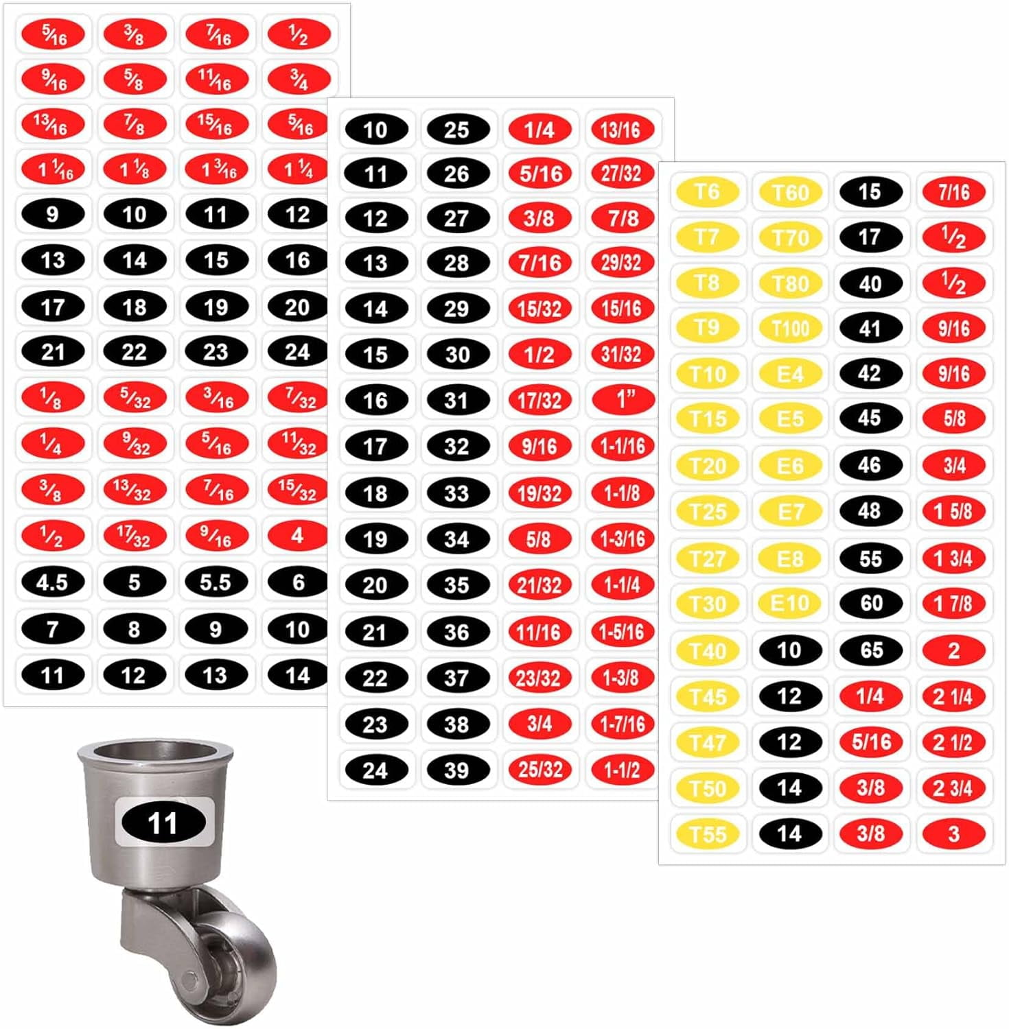 Economy Adhesive Socket Labels Edition Toolbox Labels Toolbox Label ...