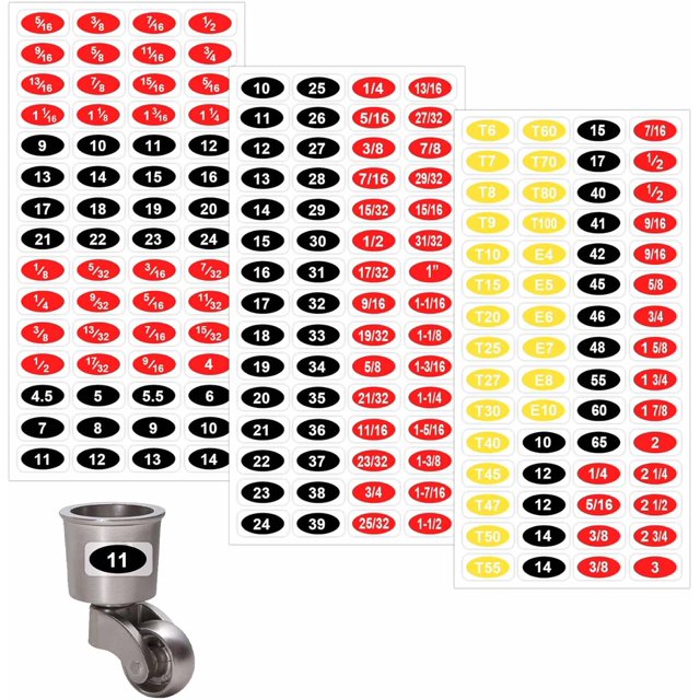 Economy Adhesive Socket Labels Edition Toolbox Labels Toolbox Label ...