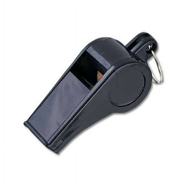Economy Black Plastic Whistle Pack Dozen - Walmart.com