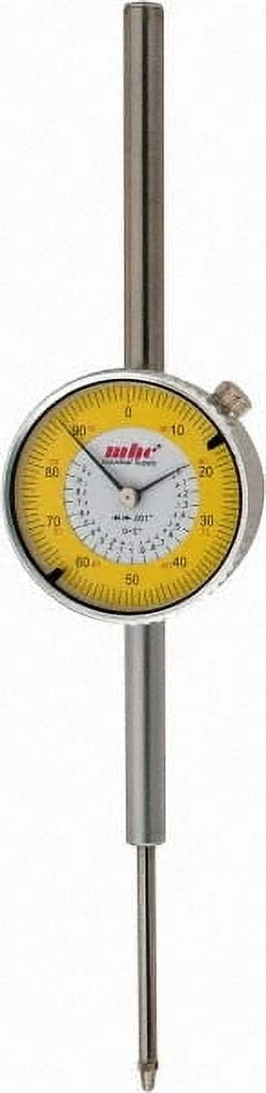 Economy Dial Indicator, 2" Range, 0.001" Graduation, 0-100 Dial Reading - Walmart.com
