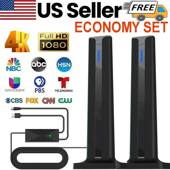 Economy Set TV Antenna Digital HD Antenna 1080P 4K Ultra HD Indoor Long ...