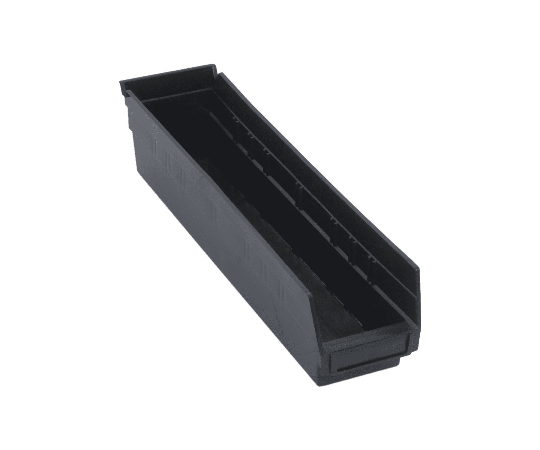 Economy shelf bin, 17-7/8"W x 4-1/8"D x 4"H, includes (7) divider slots ...