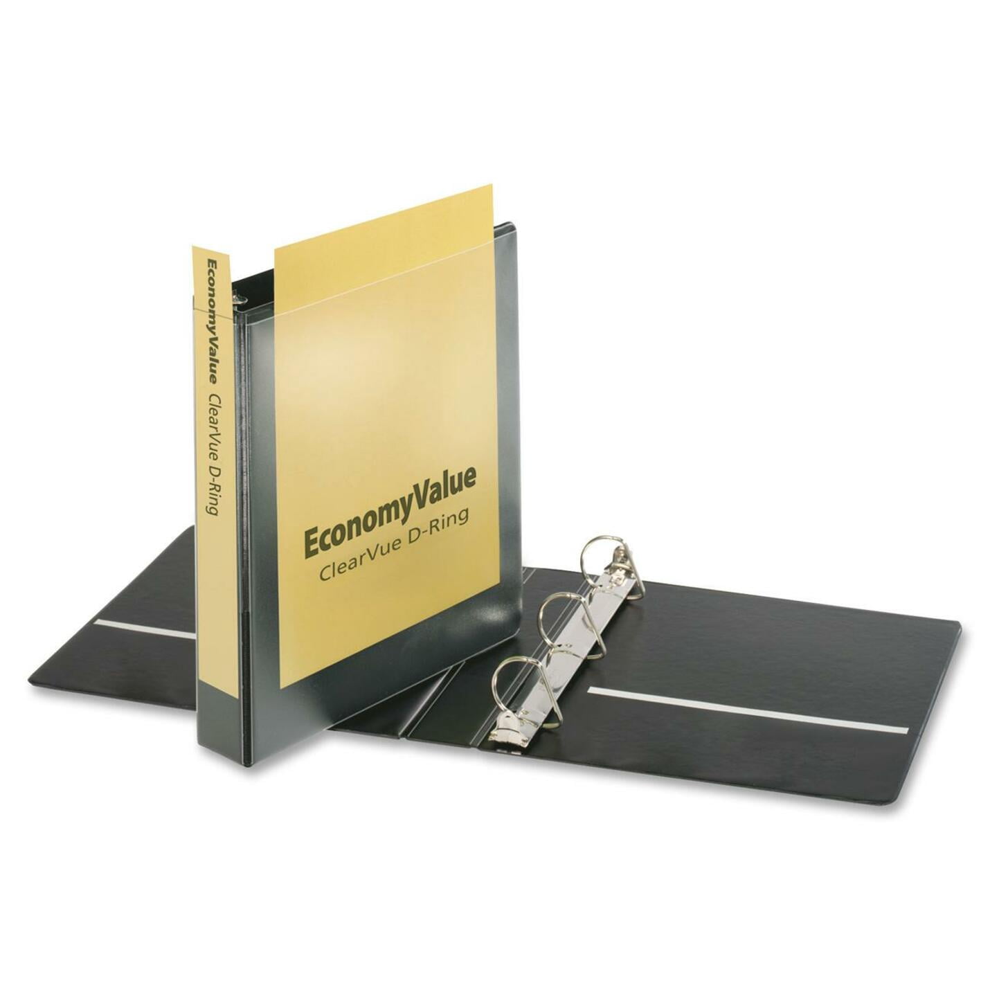 EconomyValue ClearVue Slant-D Ring Binder - Walmart.com
