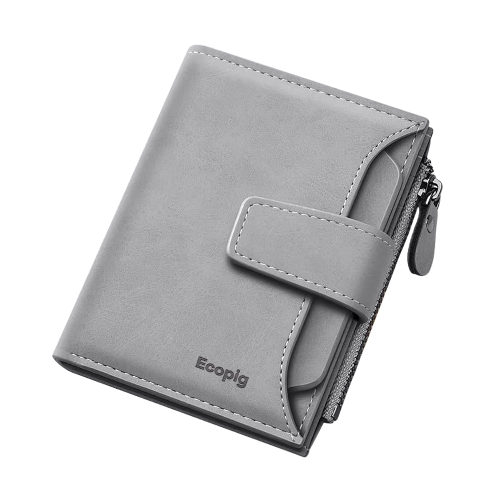 Ecopig Wallets, Bifold Side Flip, Extra Capacity Travel Wallet Leather ...