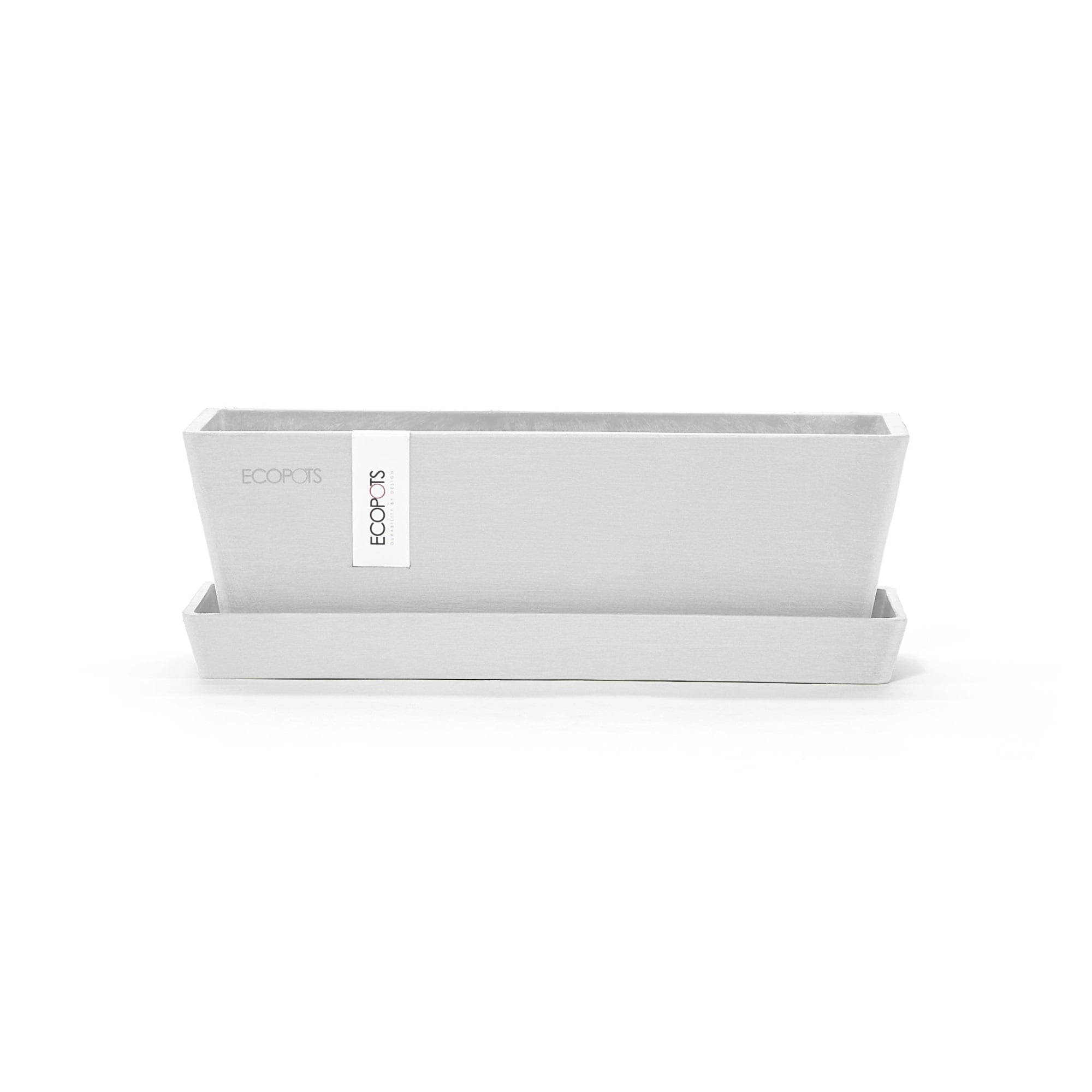 Ecopots Bruges Mini Durable Modern Rectangular Indoor/Outdoor Recycled ...