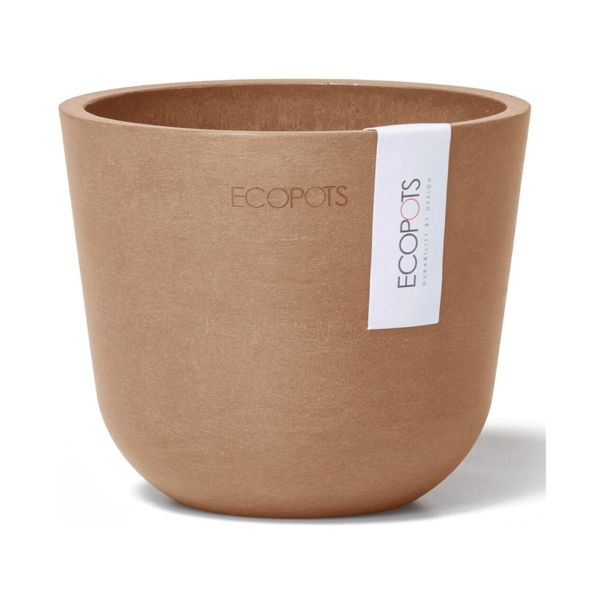 Ecopots Oslo Mini Durable Modern Round Indoor/Outdoor Recycled Based ...