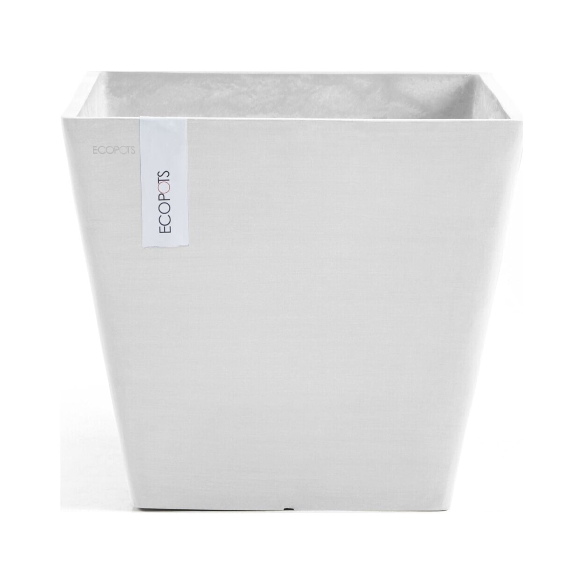 Ecopots Rotterdam Durable Modern Square Indoor/Outdoor Recycled Based ...