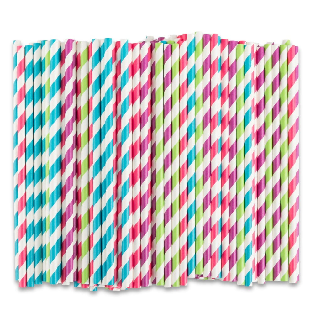 Ecoquality 24/150CT Paper Straw BPA Free Disposable Drinking Straws for ...