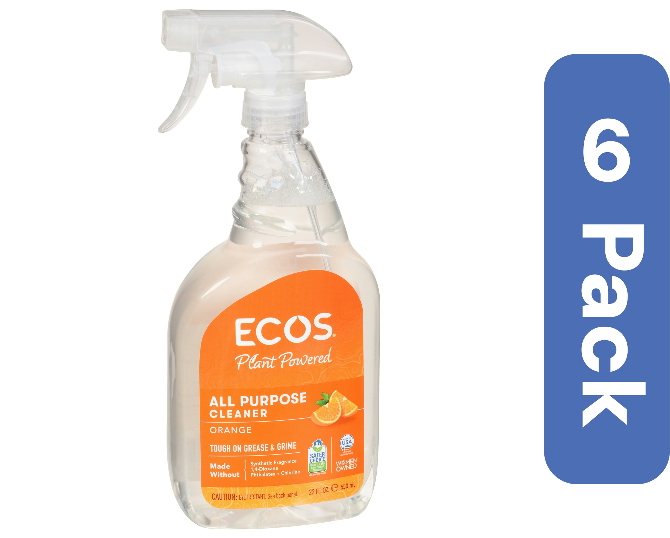 Ecos Household Cleaning All Purpose Orange 22 oz (Pack Of 6) - Walmart.com