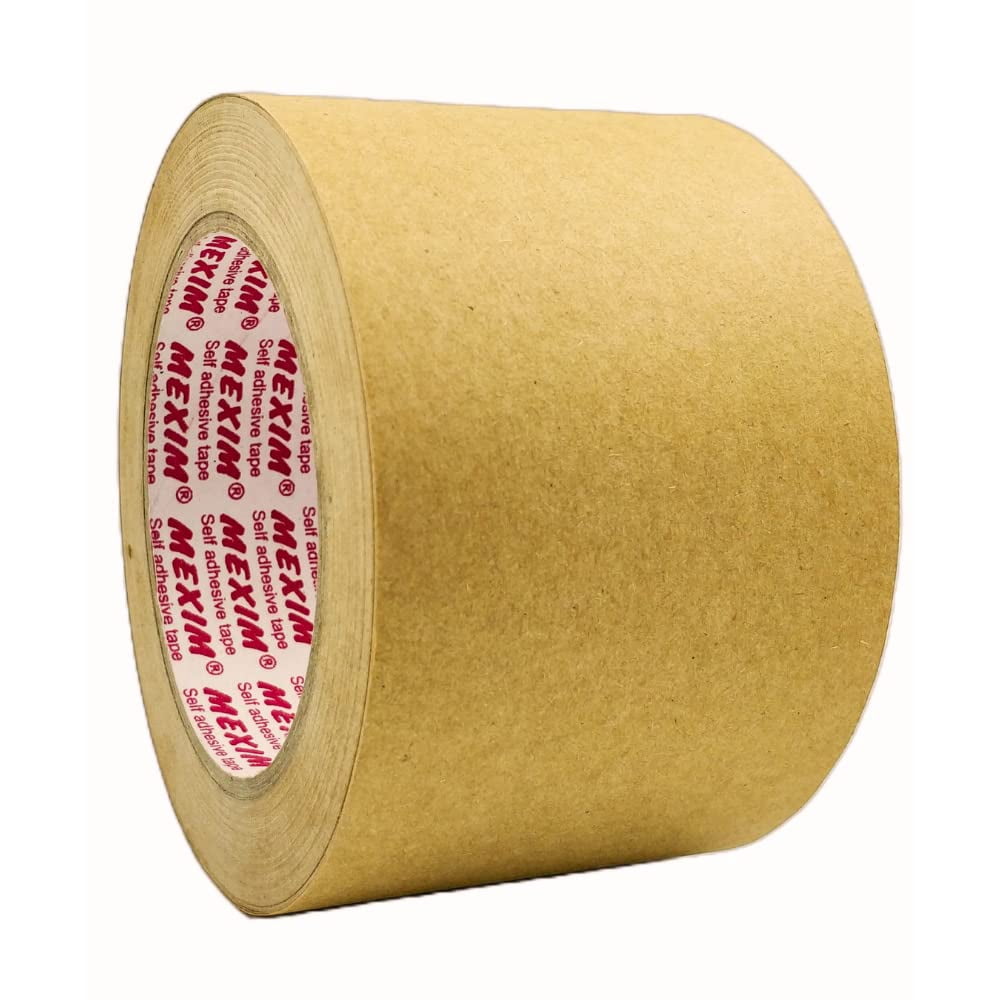 Ecosattva Ecofriendly Water Activated Paper Tape Brown Plain for Box ...