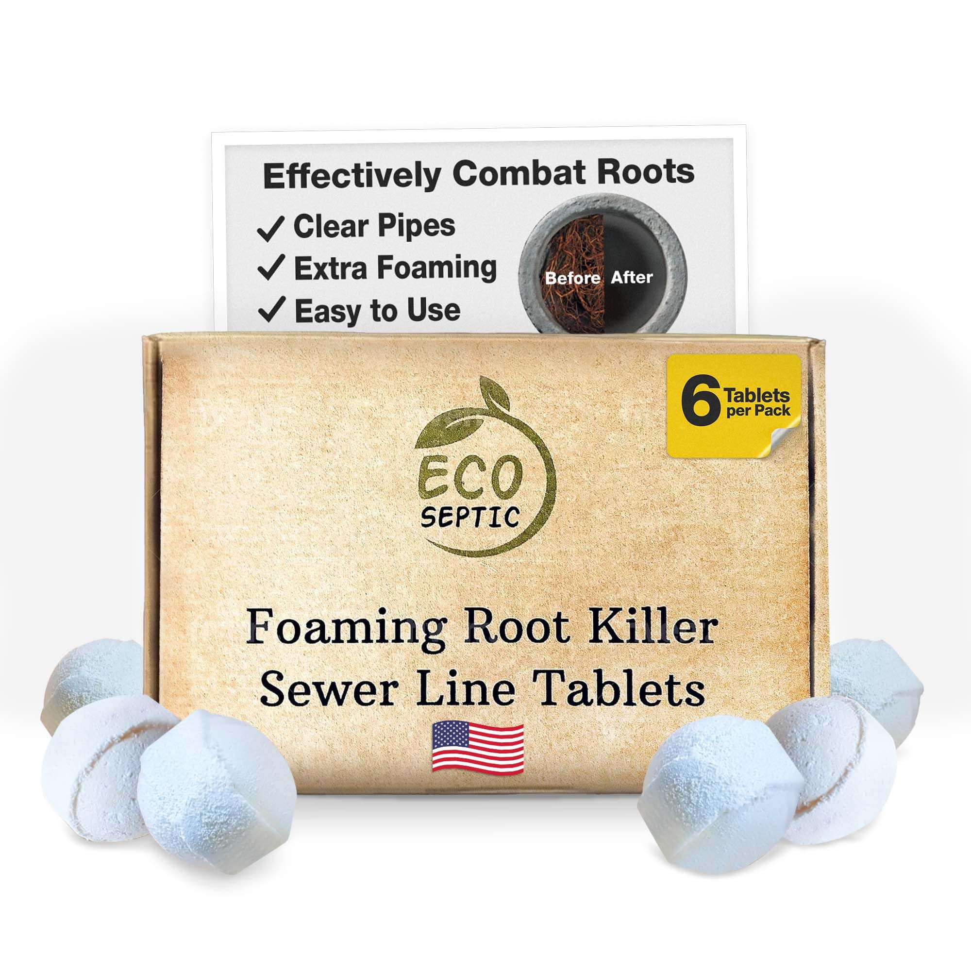 Ecoseptic Ultra Foaming Root Killer Tablets for Sewer, Septic & Drain ...