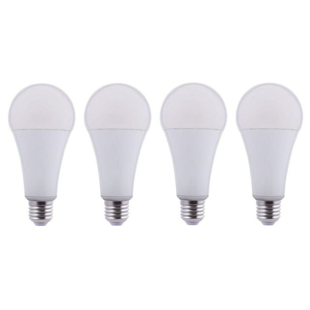 Ecosmart Dimmable LED Light Bulb, 300 Watt, Daylight A23, 4000 Lumen (4 ...