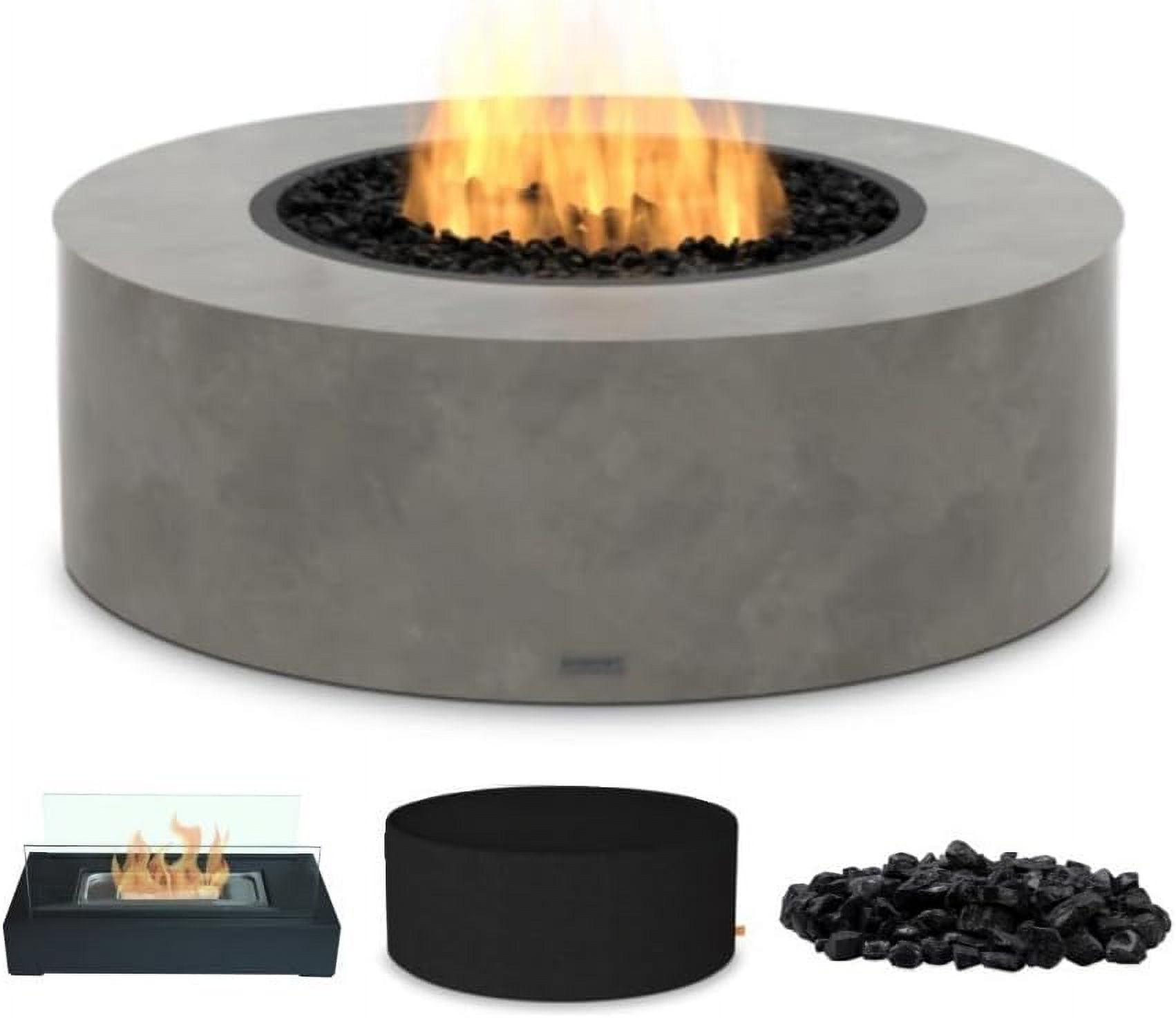 Ecosmart | ARK 40 Fire Pit Table | Natural Color | Stainless Steel Gas ...
