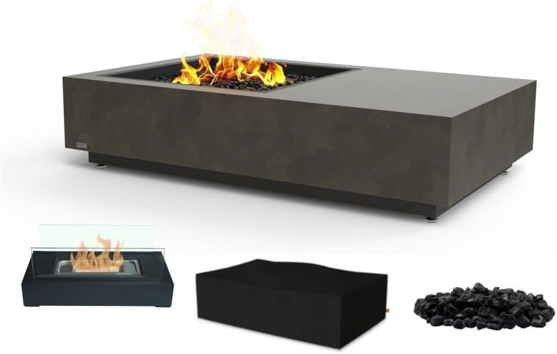 Ecosmart | Manhattan 50 Fire Pit Table | Natural Color | Stainless ...