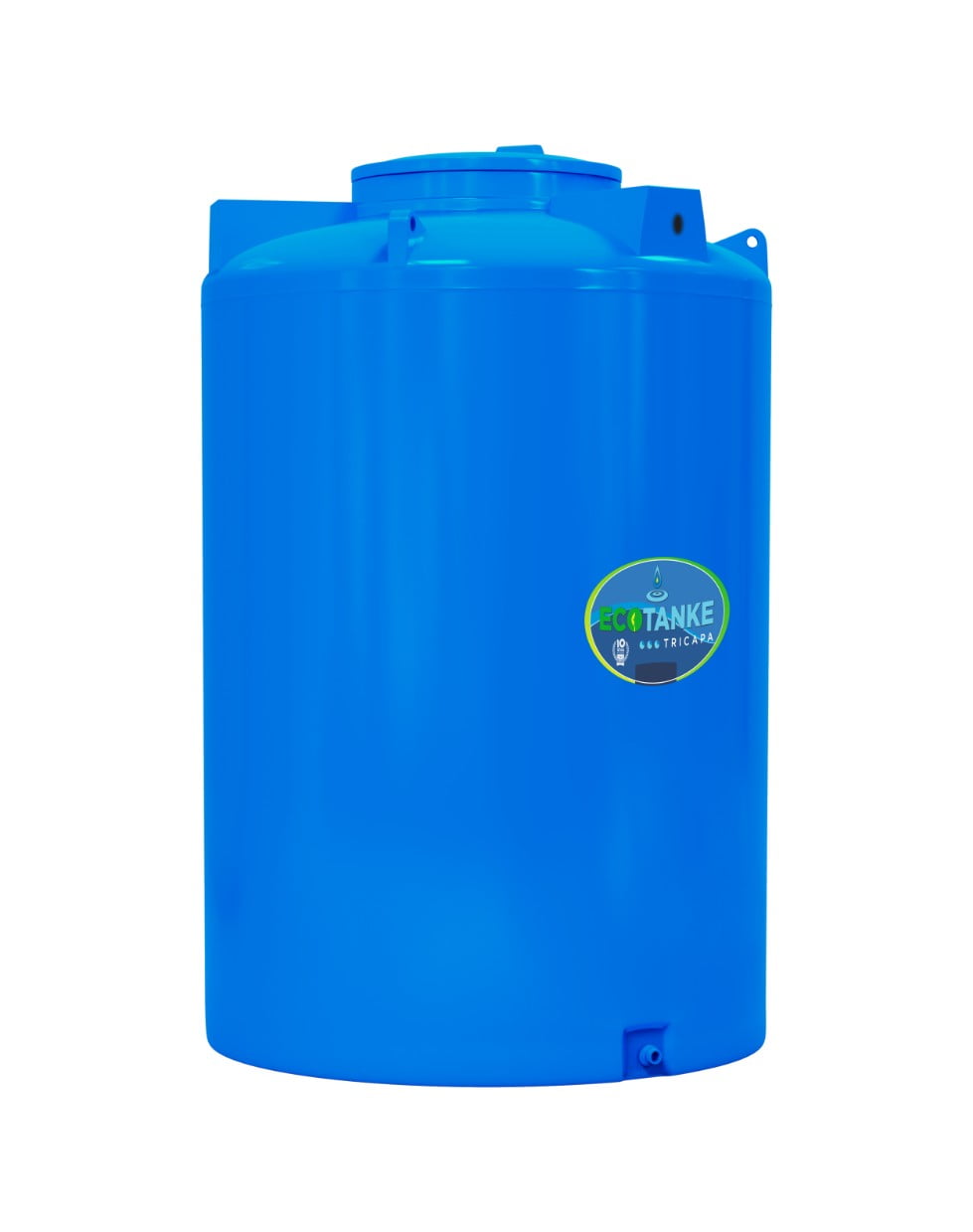 Ecotanke 300 Gallons Blue Color Water Tank, Weight in 2490 Pounds ...