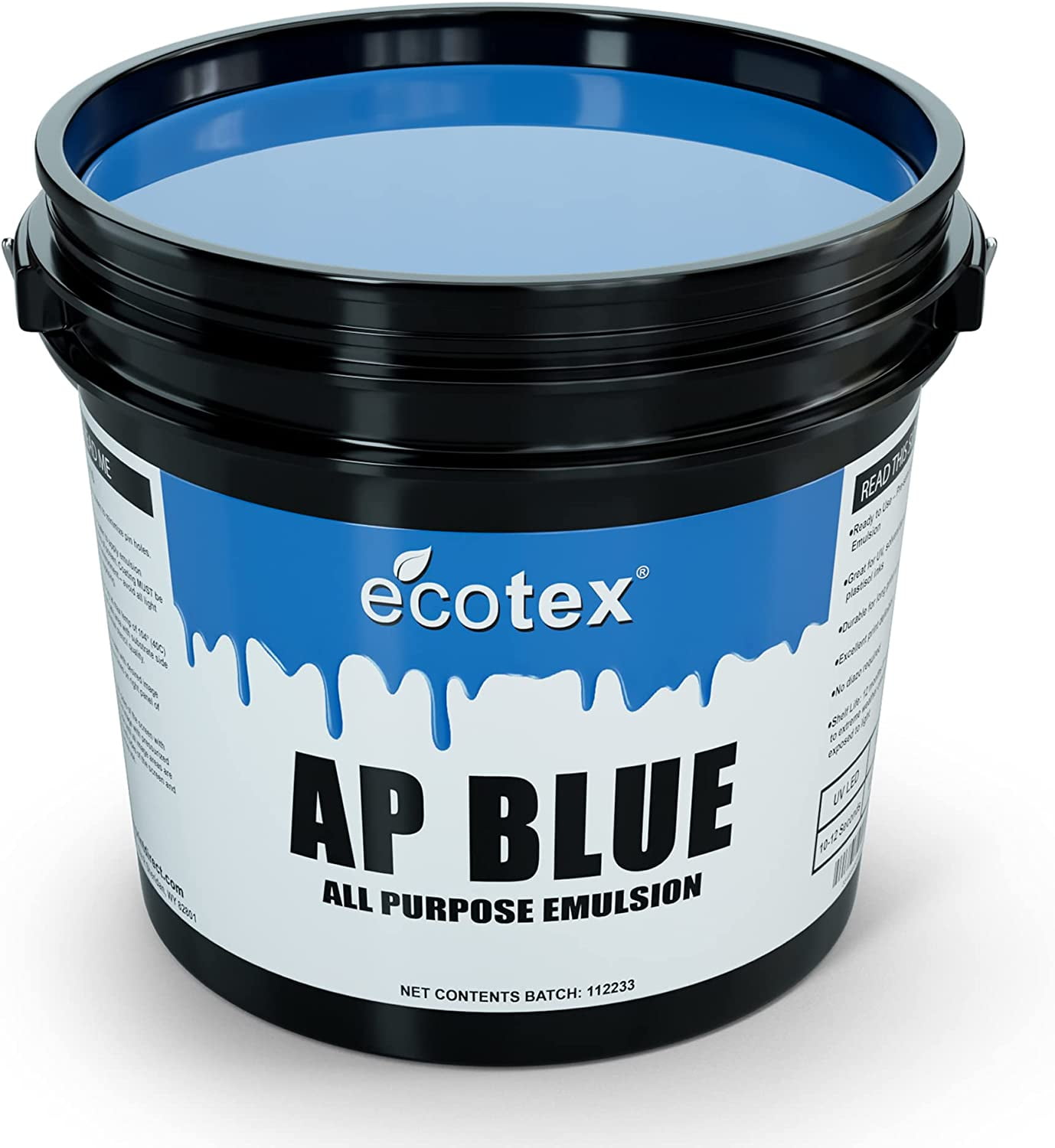 Ecotex® AP Blue Pre-Sensitized Screen Printing Emulsion - 128 oz. for ...