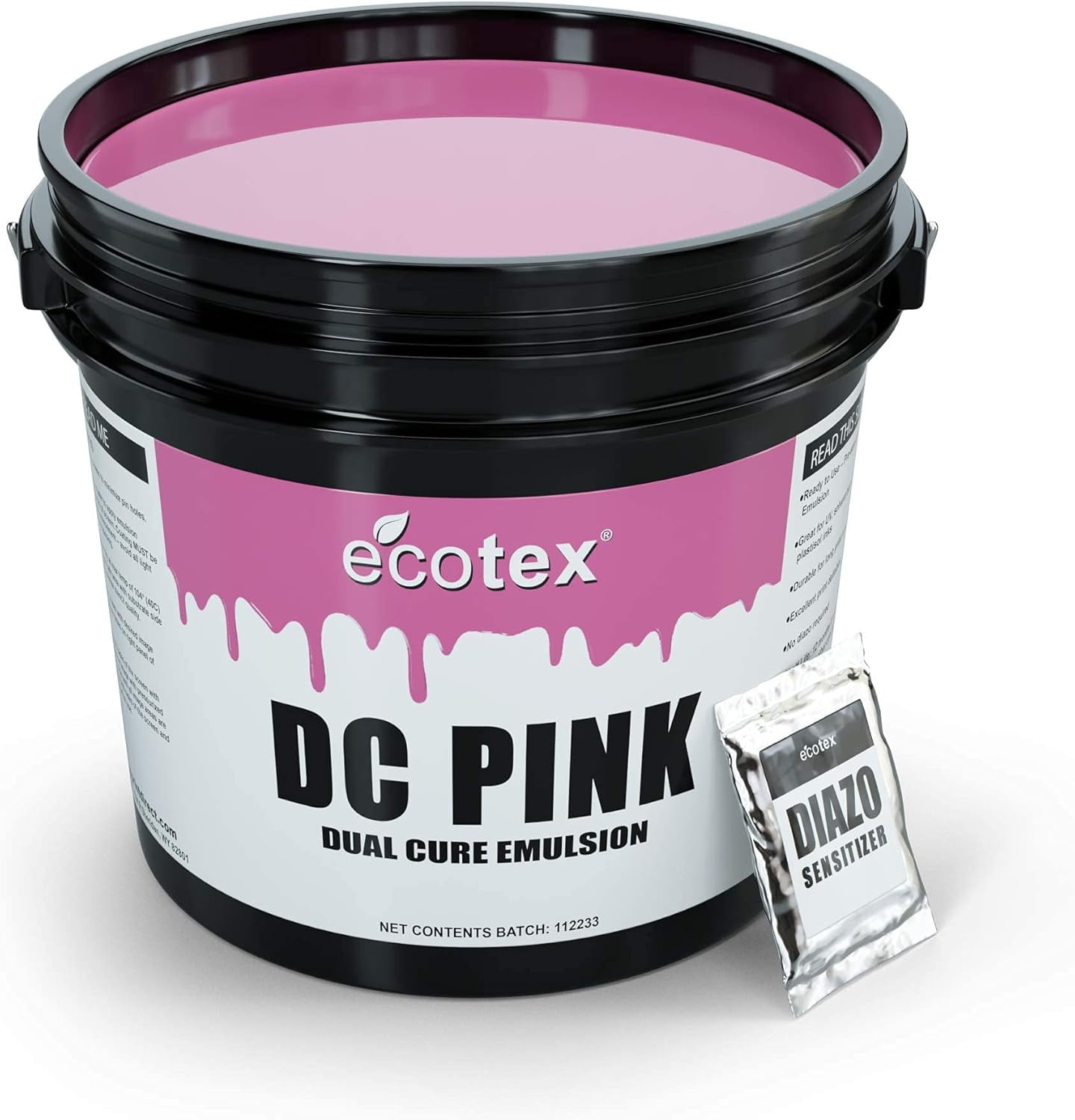 Ecotex® DC Pink Screen Printing Emulsion (Gallon - 128oz.) Diazo ...