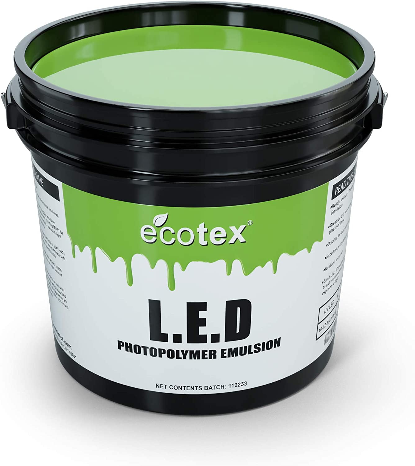 Ecotex L E D Green Screen Printing Emulsion (Pint - 16oz.) Pre ...