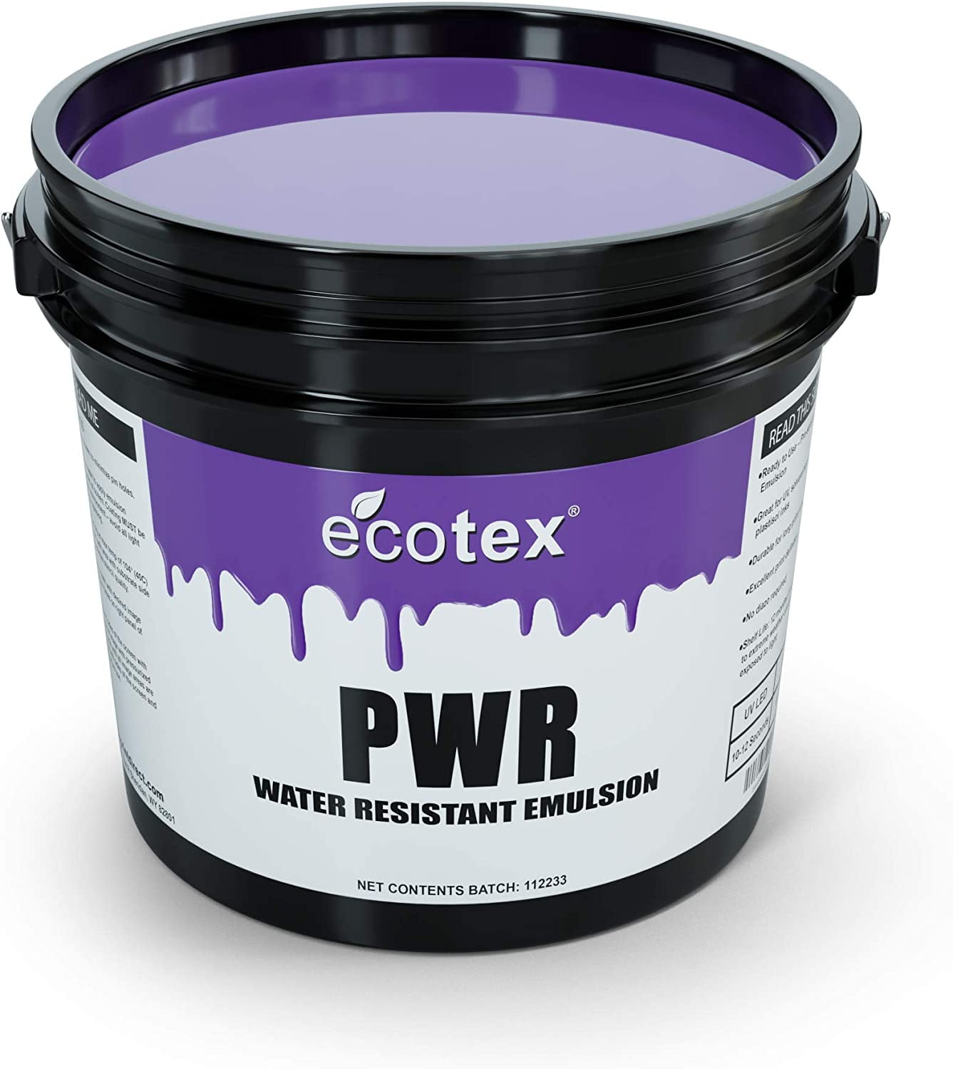 Ecotex PWR 16oz Pre-Sensitized Screen Print Emulsion - For Plastisol ...
