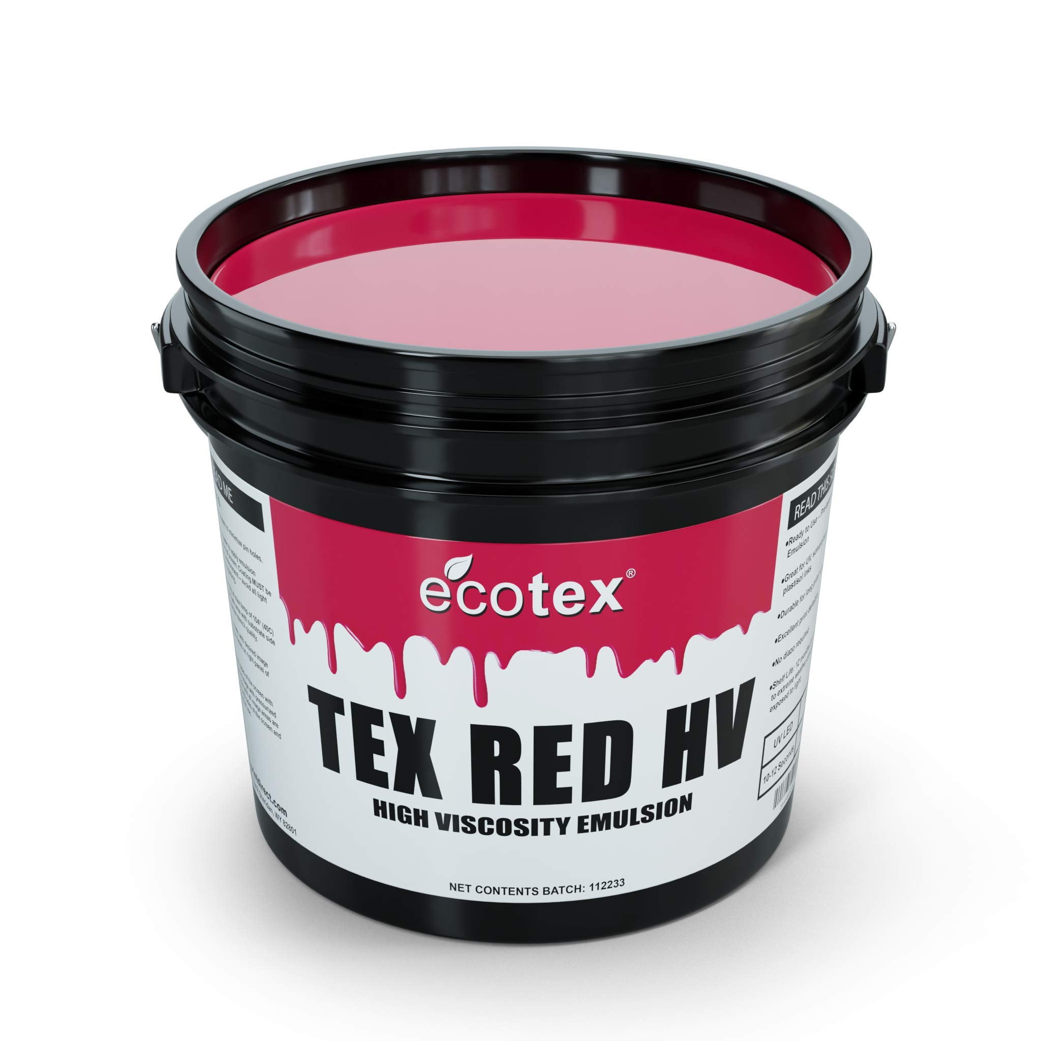 Ecotex® Tex Red HV Emulsion (Pint - 16oz.) - High Viscosity Pre ...
