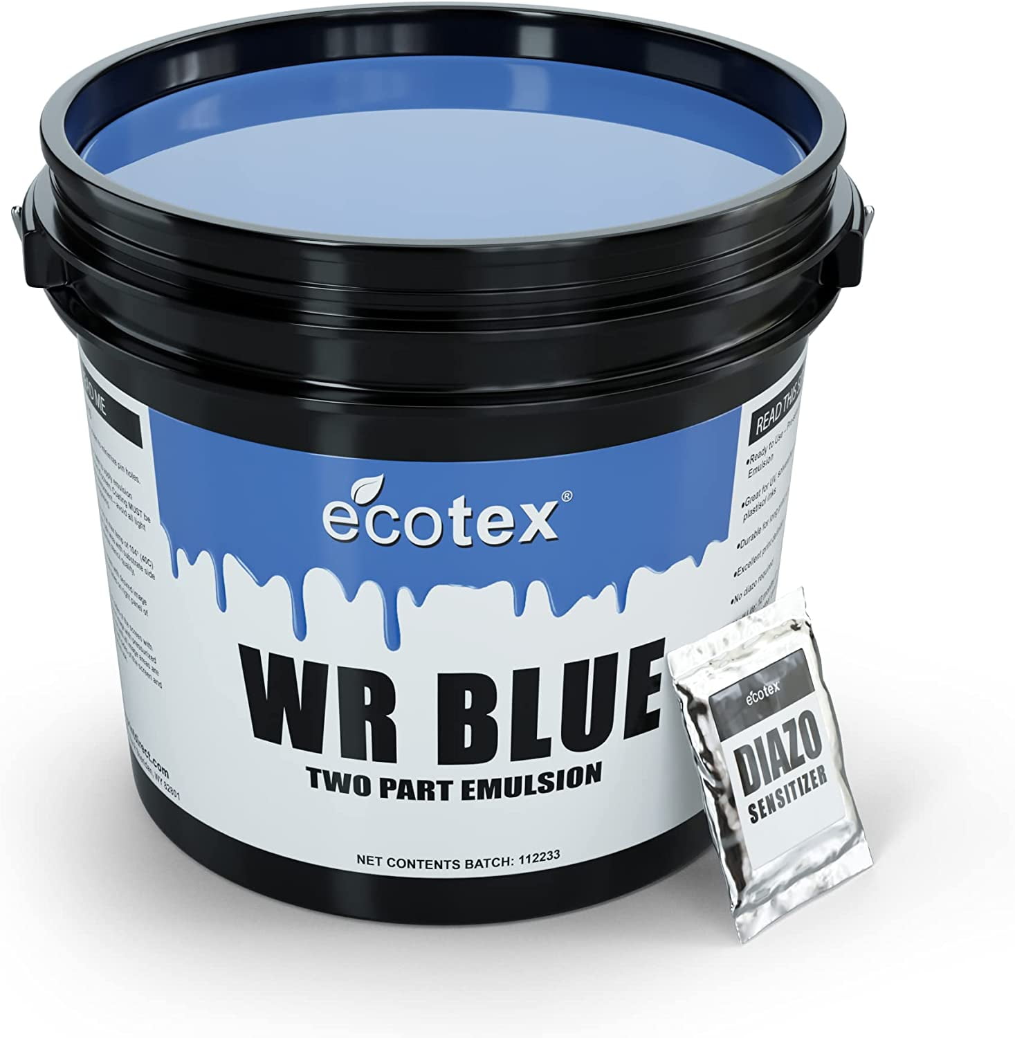 Ecotex® WR Blue Screen Printing Emulsion (Pint - 16oz.) Diazo Required ...