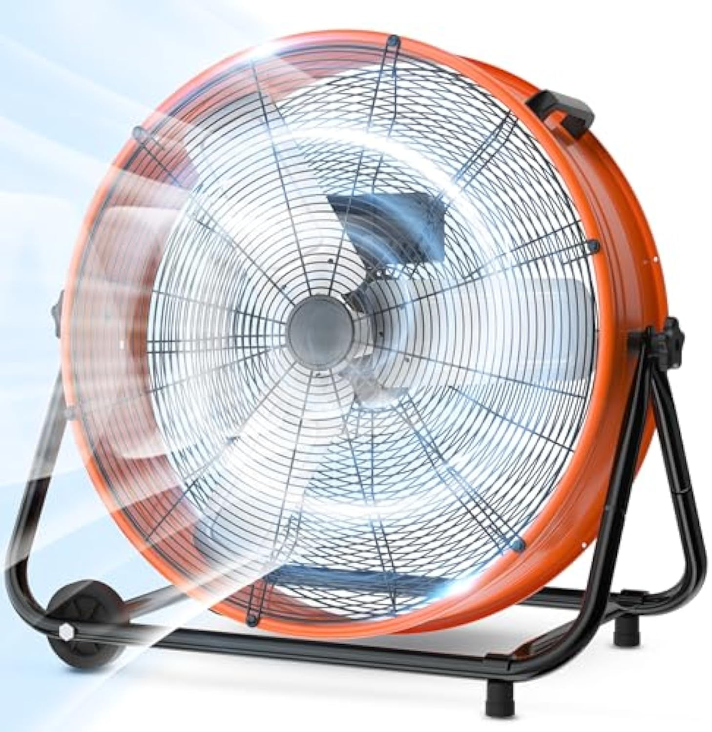 Ecotronic 24 Inch Drum Fan, Heavy Duty Metal Air Circulator with ...