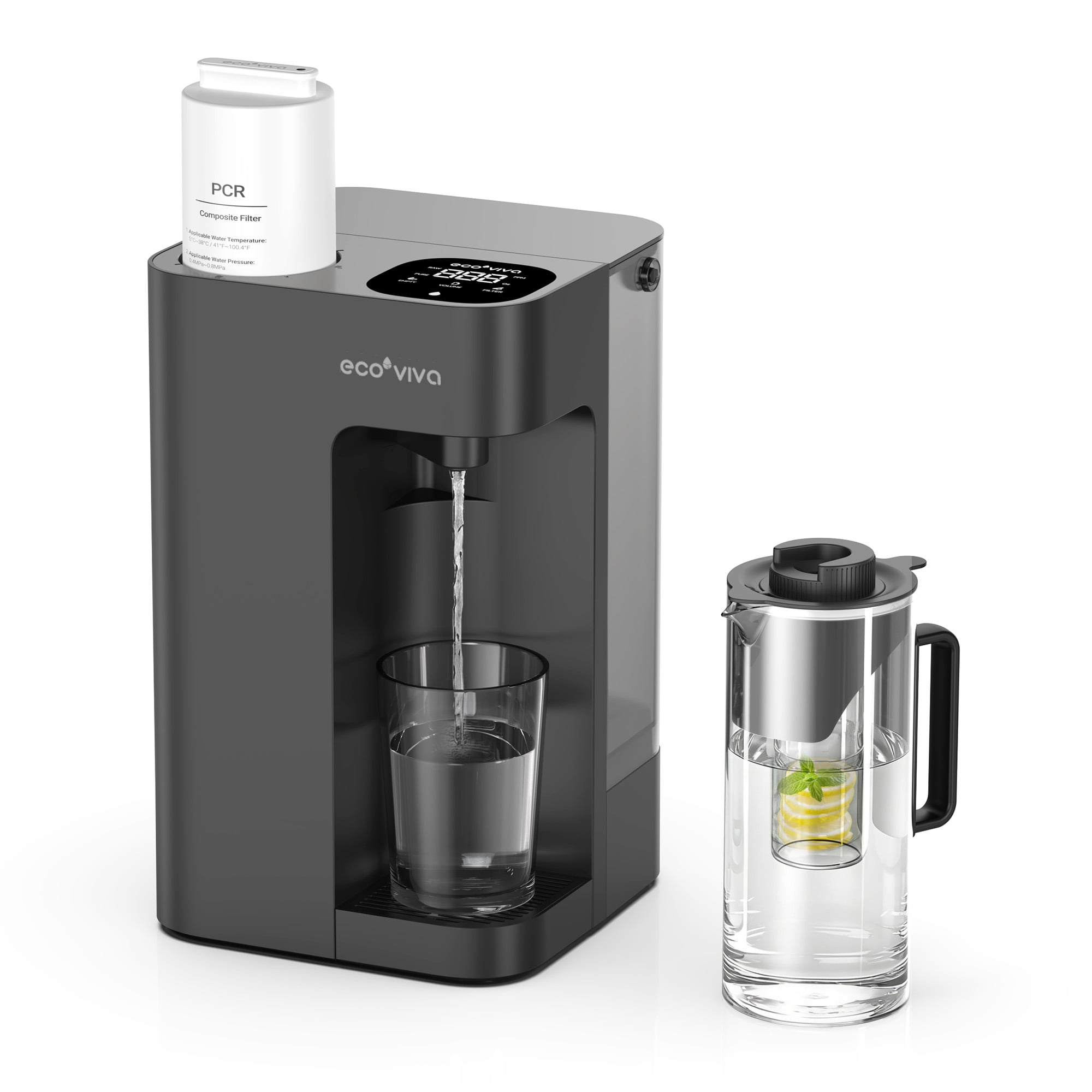 Ecoviva 5L WM3 Countertop Reverse Osmosis Water Filter System, No ...