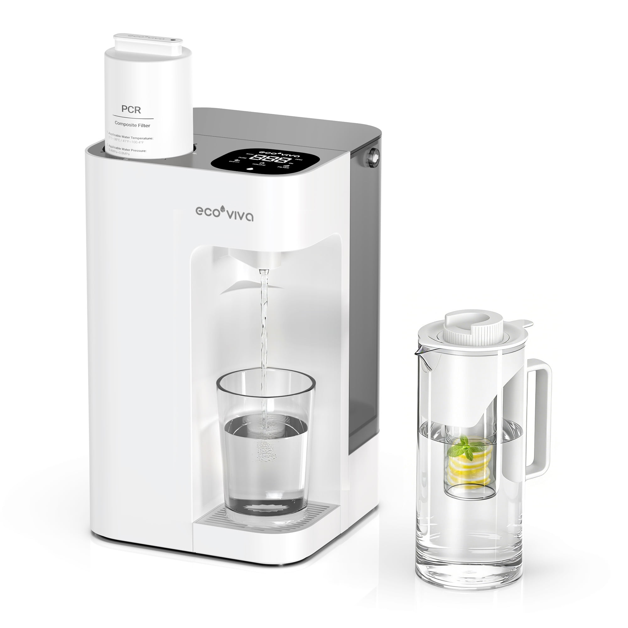 Ecoviva 5L WM3 Countertop Reverse Osmosis Water Filter System, No ...