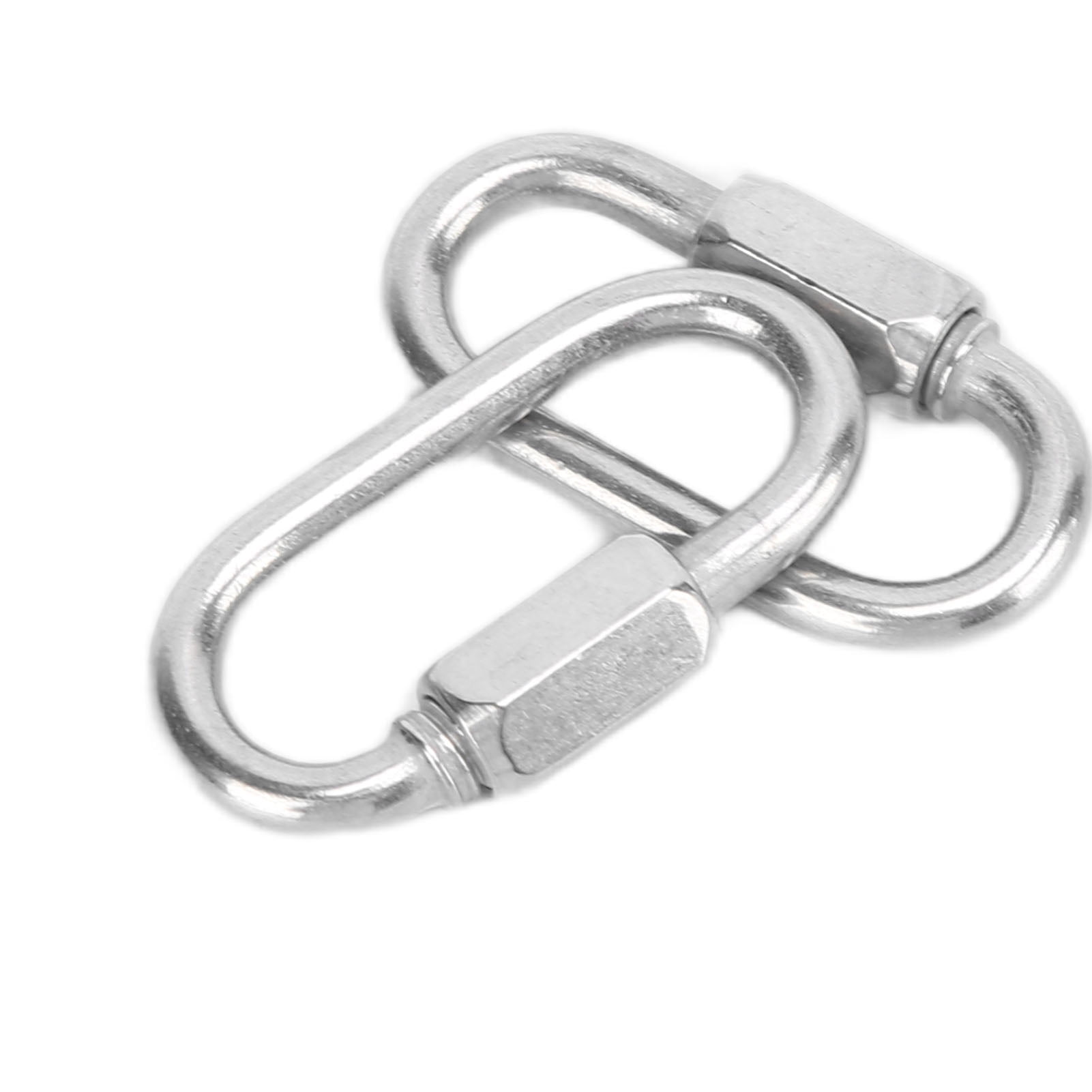 Ecoyyzn 2PCS Quick Link Stainless Steel DShape Locking Carabiner with ...