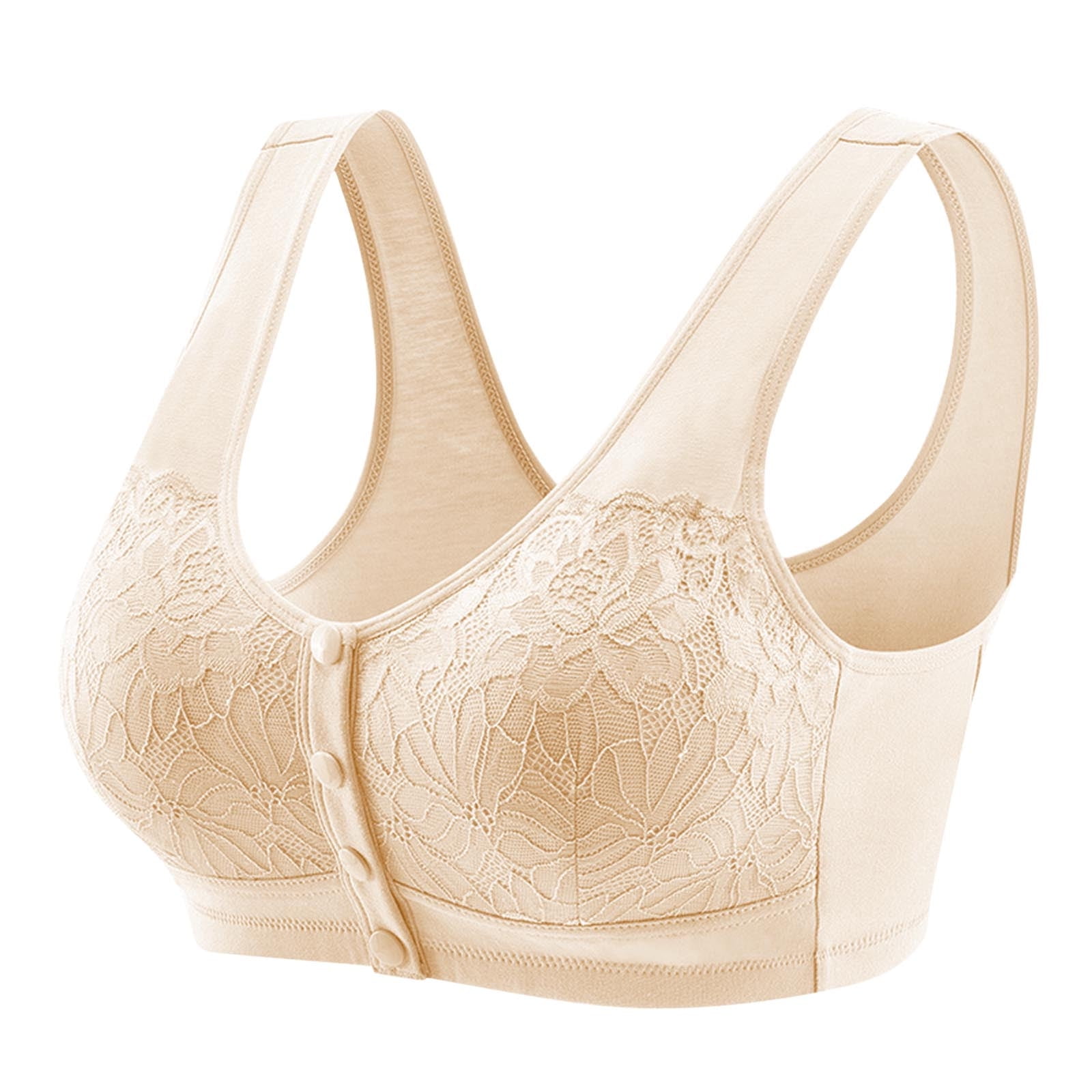 Ecqkame Full Coverage Womens No Underwire Comfortable Wireless Bras ...