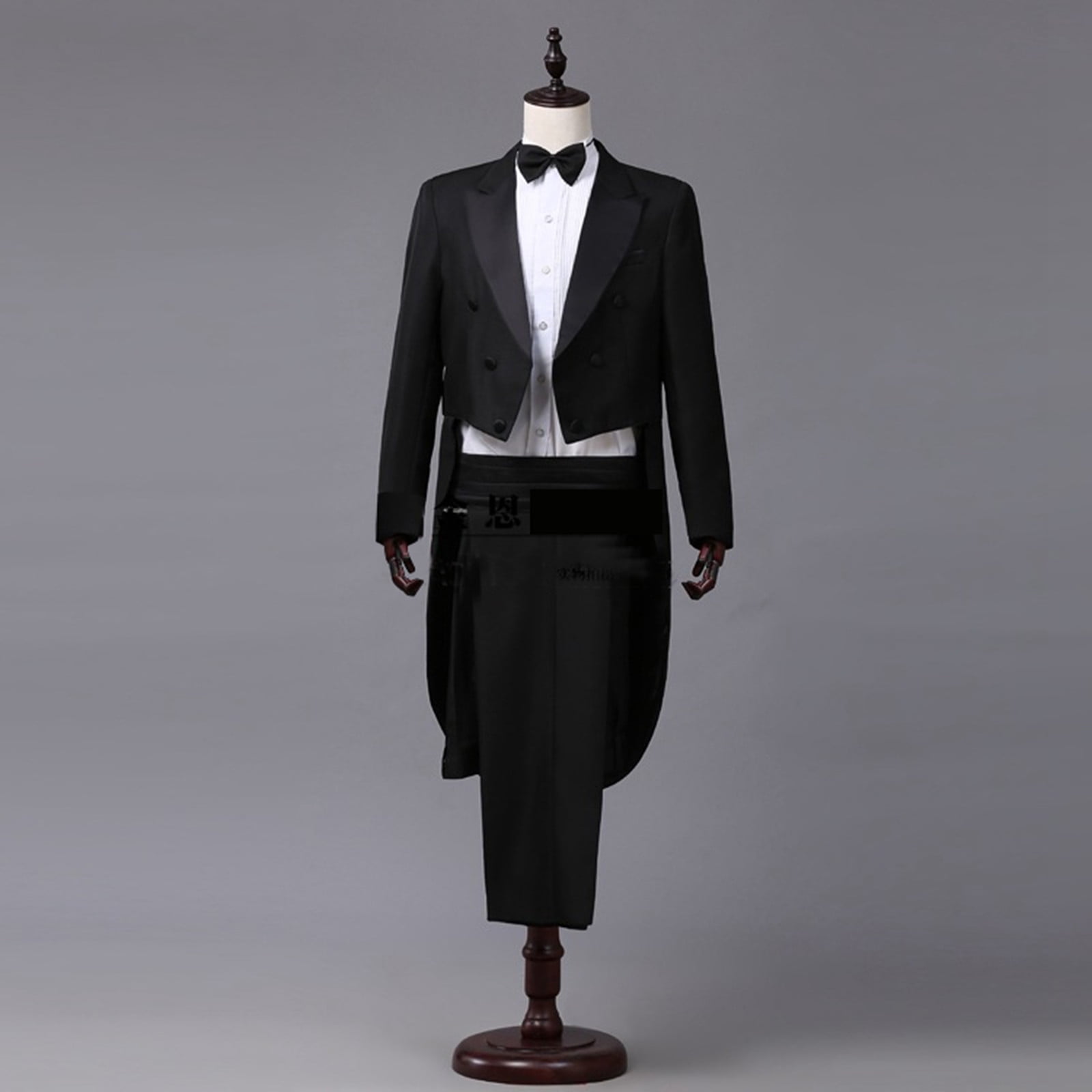 Ecqkame Men's Dress Tuxedo Suit Clearance Mens Stage Prom Suits ...