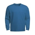 Ecqkame Mens Crewneck Athletic Sweatshirts Long Sleeves Lightweight Pullover Tops Solid Color ...