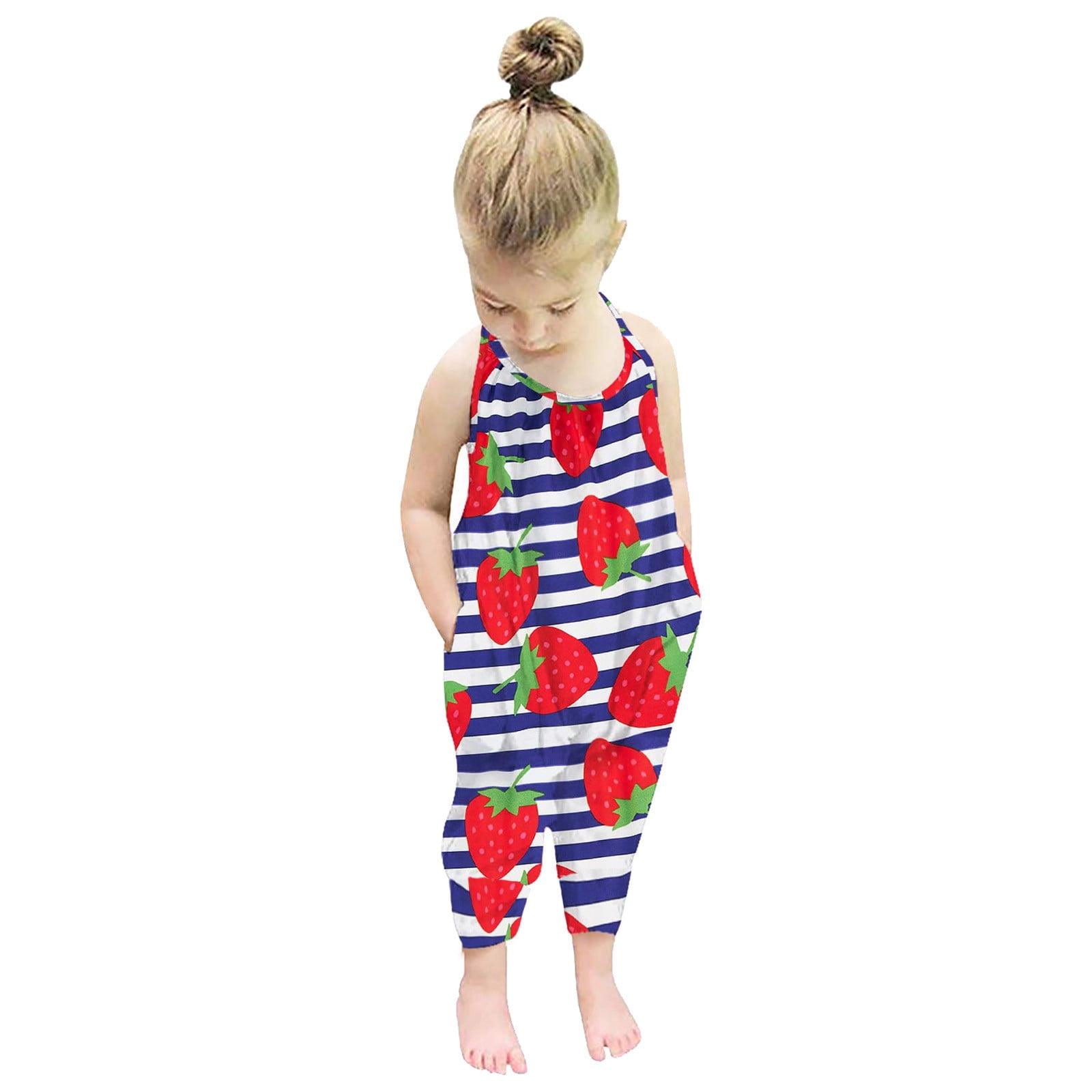 Ecqkame Toddler Girls Rompers Clearance Toddler Kids Boys Girls Summer ...