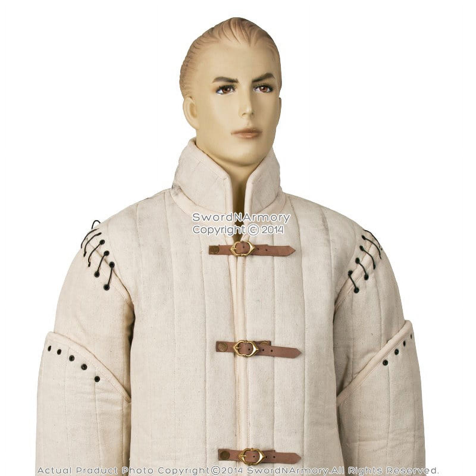 Ecru Medieval Gears Gambeson Type I Padded Armour CoatSCA WMA Costumes ...