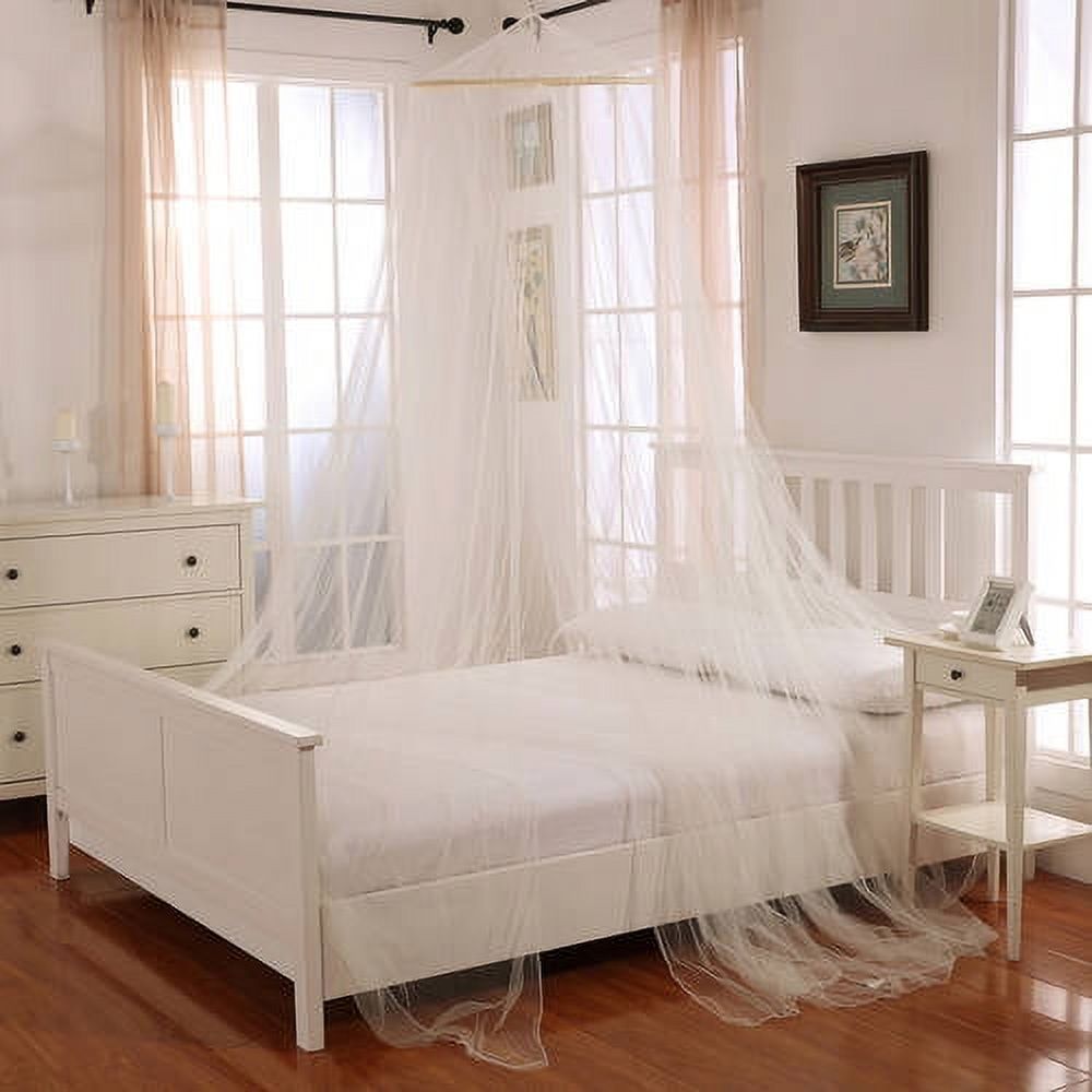 Oasis Round Hoop Sheer Bed Canopy - Bedroom Accent - Walmart.com