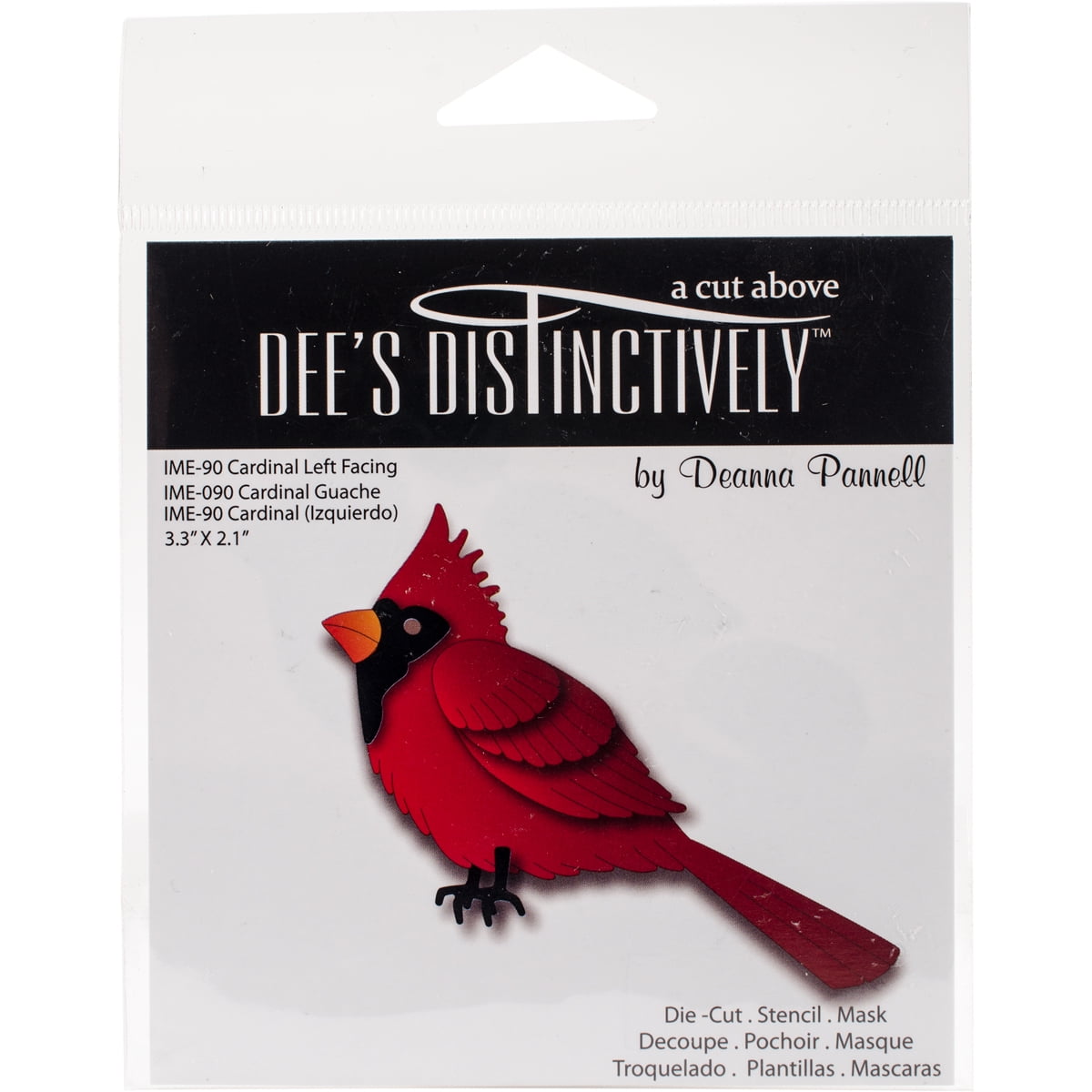 Ecstasy Crafts IME090 Dees Distinctively Dies Cardinal Left - Walmart.com