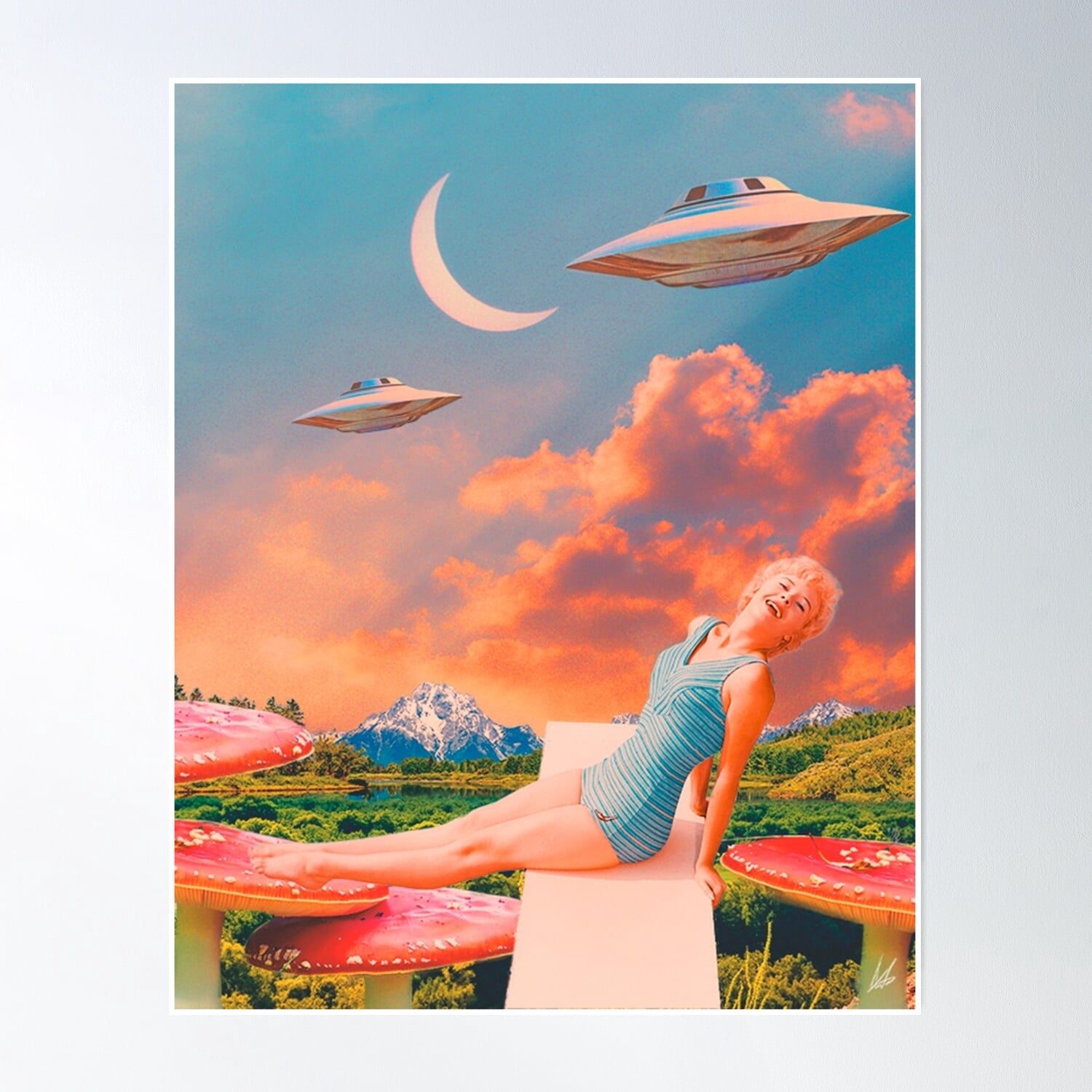 Ecstasy Poster Wall Art, Modern Wall Decor, 8x12 UNFRAMED - Walmart.com