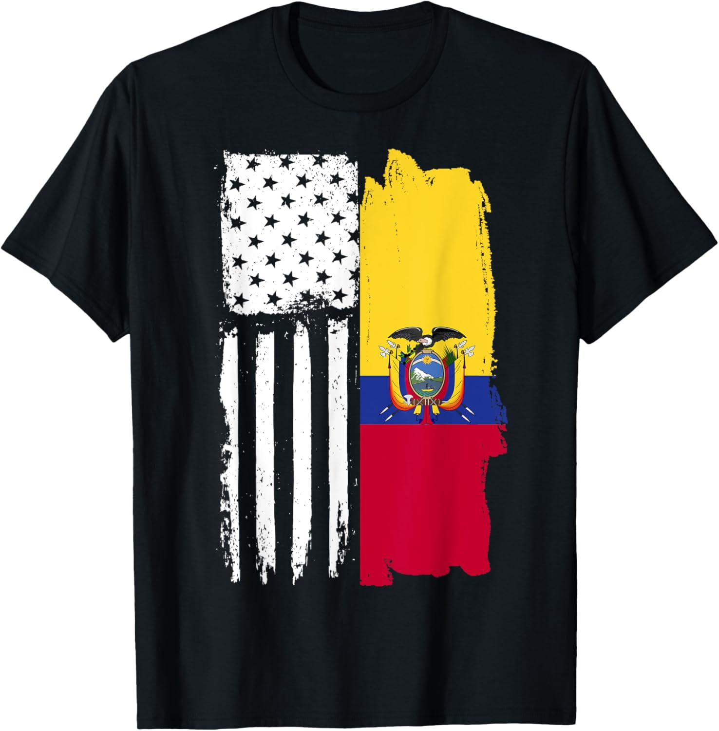 Ecuador American Proud Ecuadorian Roots Patriotic Ecuador T-Shirt ...